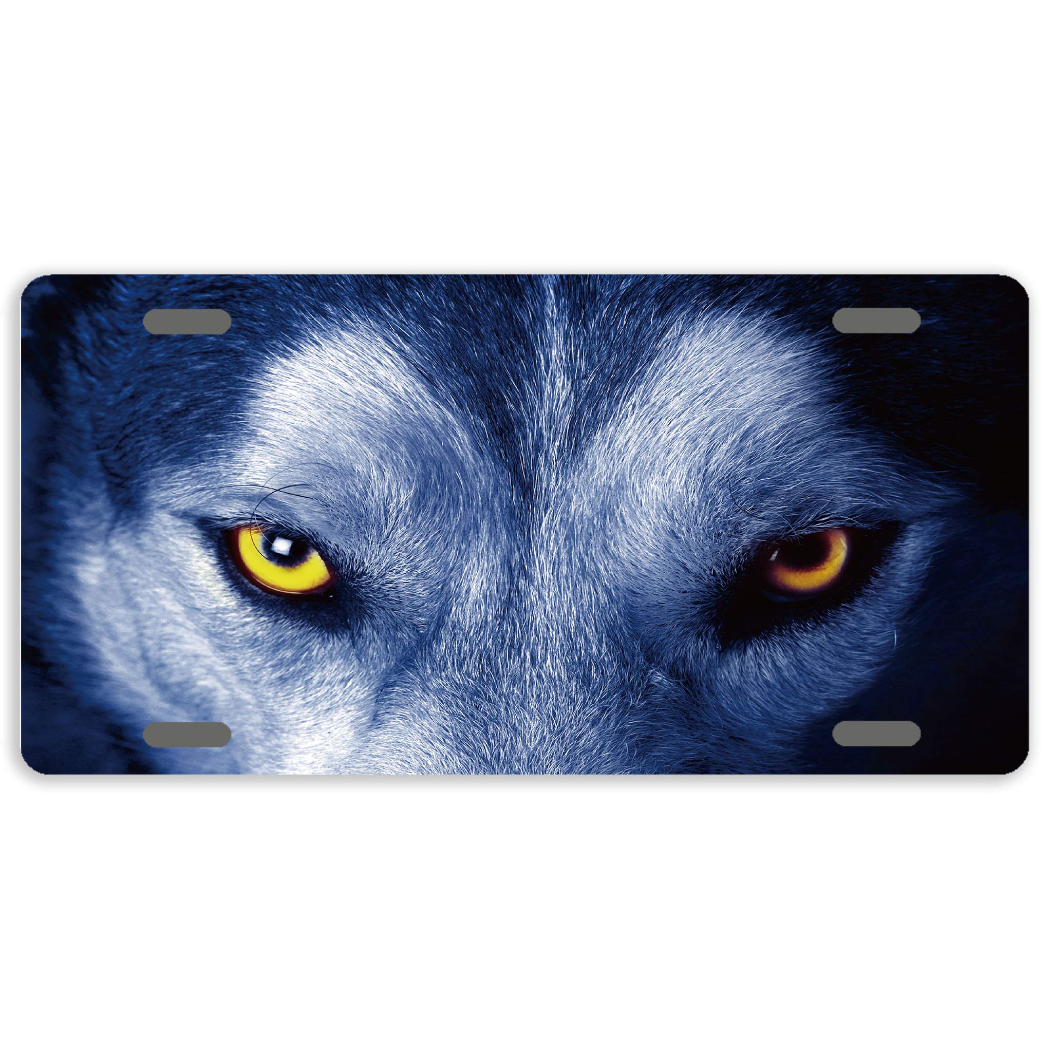 Eprocase License Plate Wolf Eyes License Plate Cover Auto Tag ...