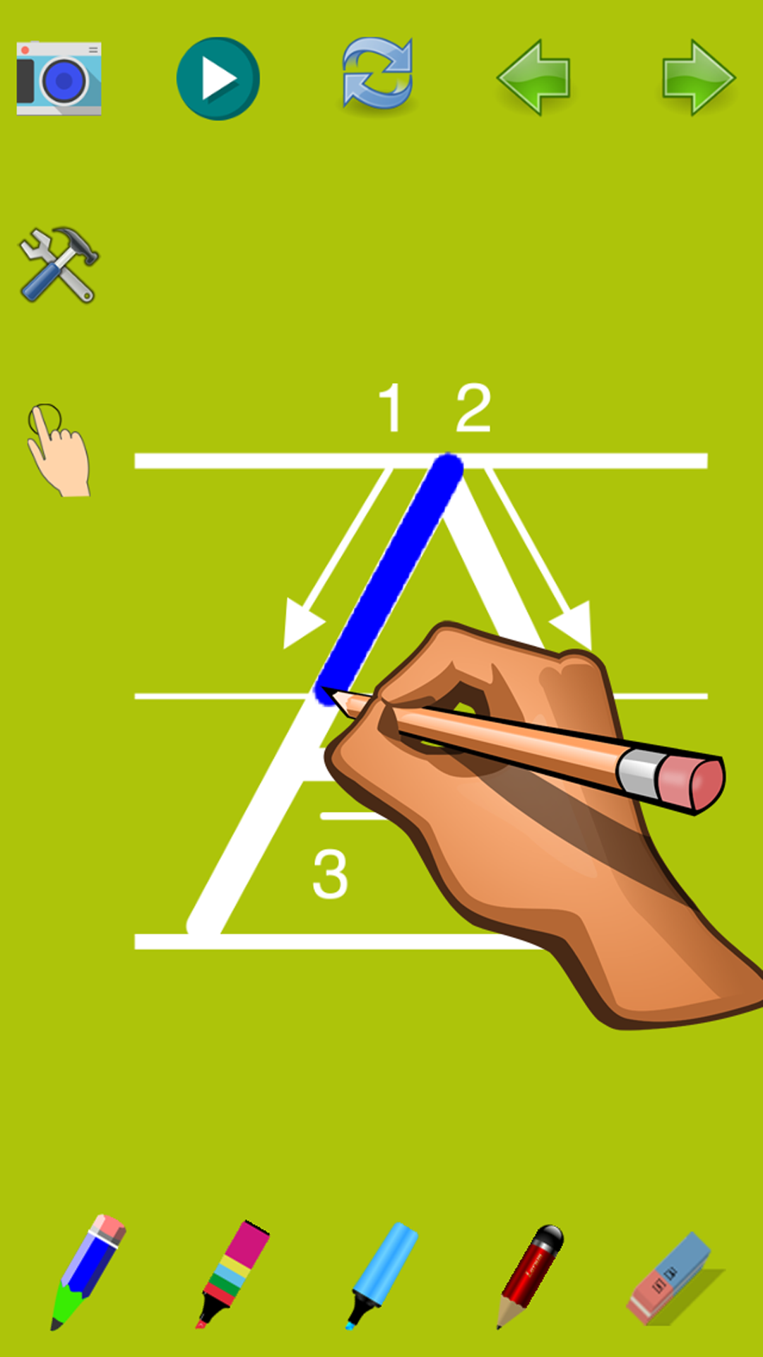 School Fonts Handwriting Styles Wizard - Trace Letters, Capital ...