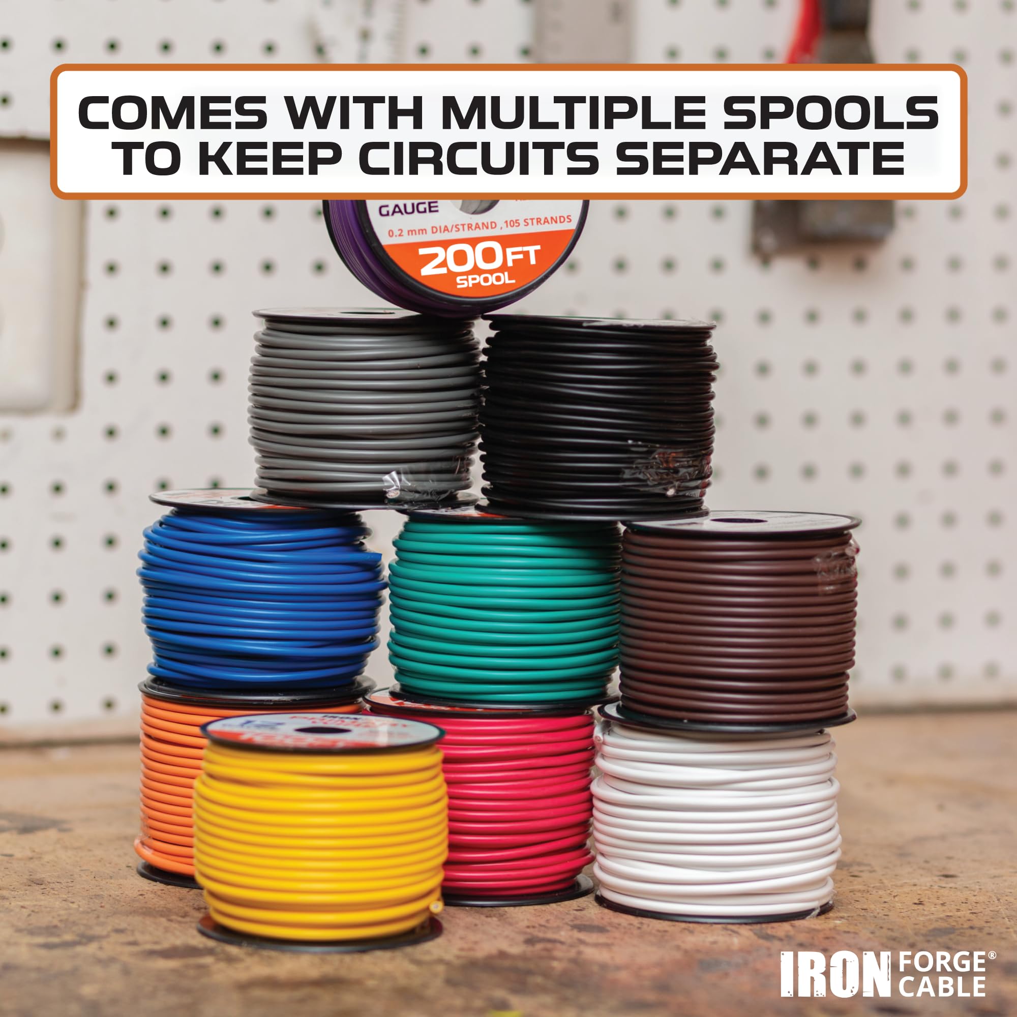 Multi-color Wire Pack 14 Gauge Automotive Wire Assortment - 10 Colors ...