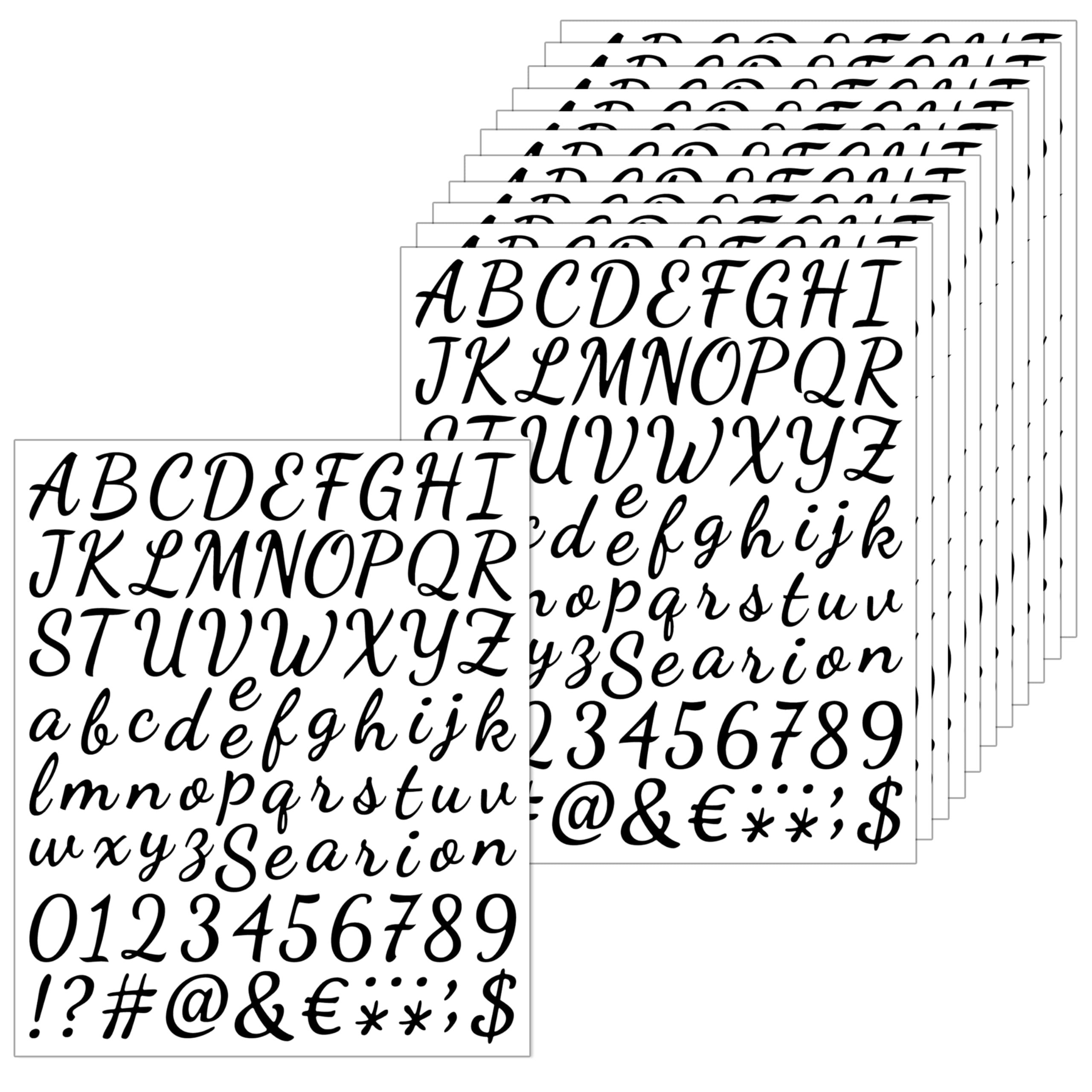 Amazon.com: AVERZELLA 2106 PCS 26-Sheet Vinyl Letter Stickers 1 Inch ...