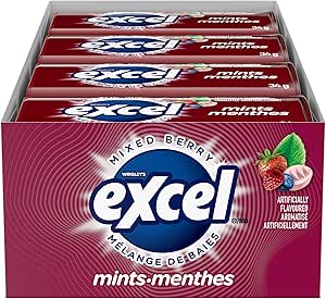 Excel Mixed Berry Flavoured Mints - Refreshing Burst of Flavor