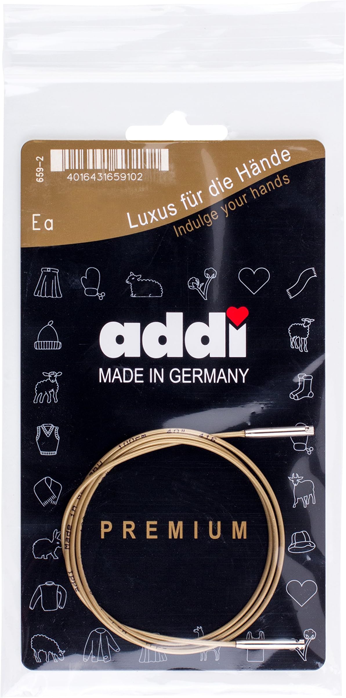 Amazon.com: Addi Basic Cords, Gold, 100cm : Home & Kitchen