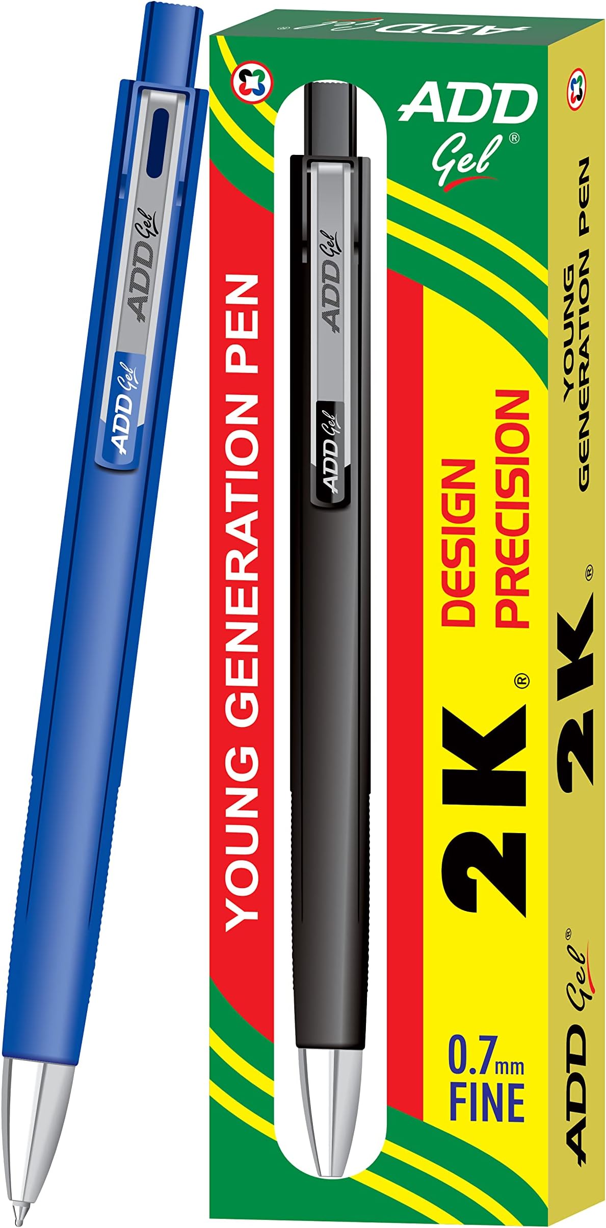 ADD Gel Metal Ball Pen - Blue Set of 10 Pen : Amazon.in: Office Products