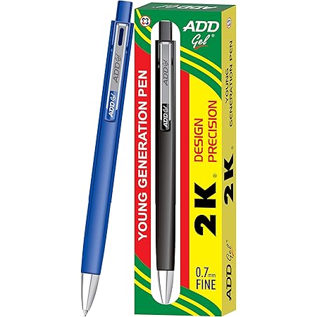 ADD Gel 2K BALL PEN PACK OF 6 PENS (Blue) : Amazon.in: Office Products
