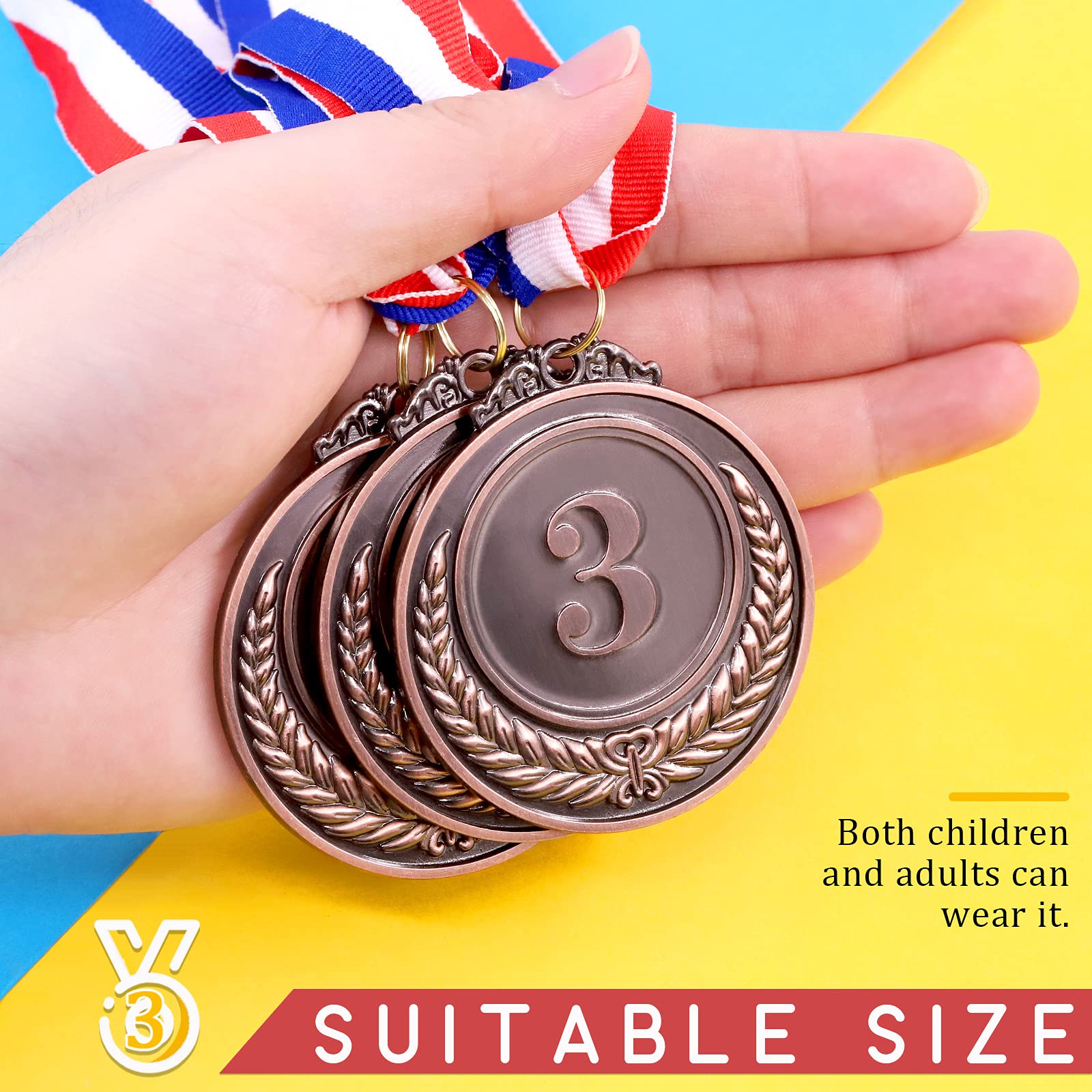 Snapklik.com : Hilitchi 5Pcs Bronze Award Medals - Olympic Style Winner ...
