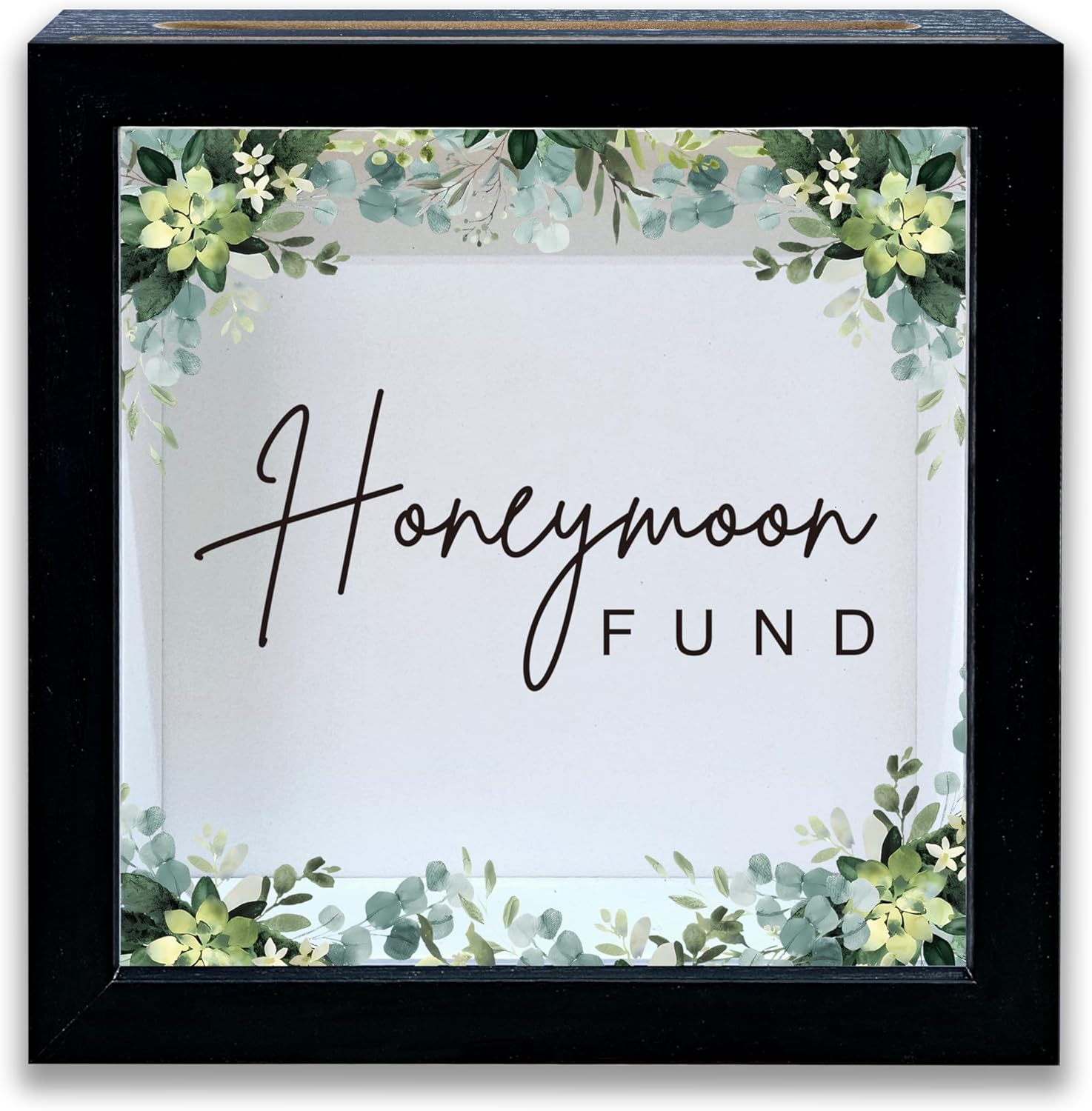 Amazon.com - HRIOROII Shadow Box With Slots, Honeymoon Fund Boxes Frame ...