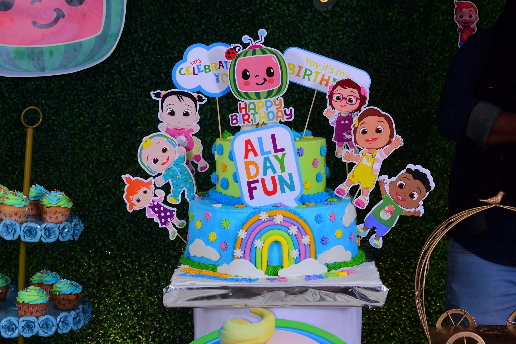 Cocomelon® Theme Birthday Props - 10Pcs Cocomelon Birthday Decoration ...