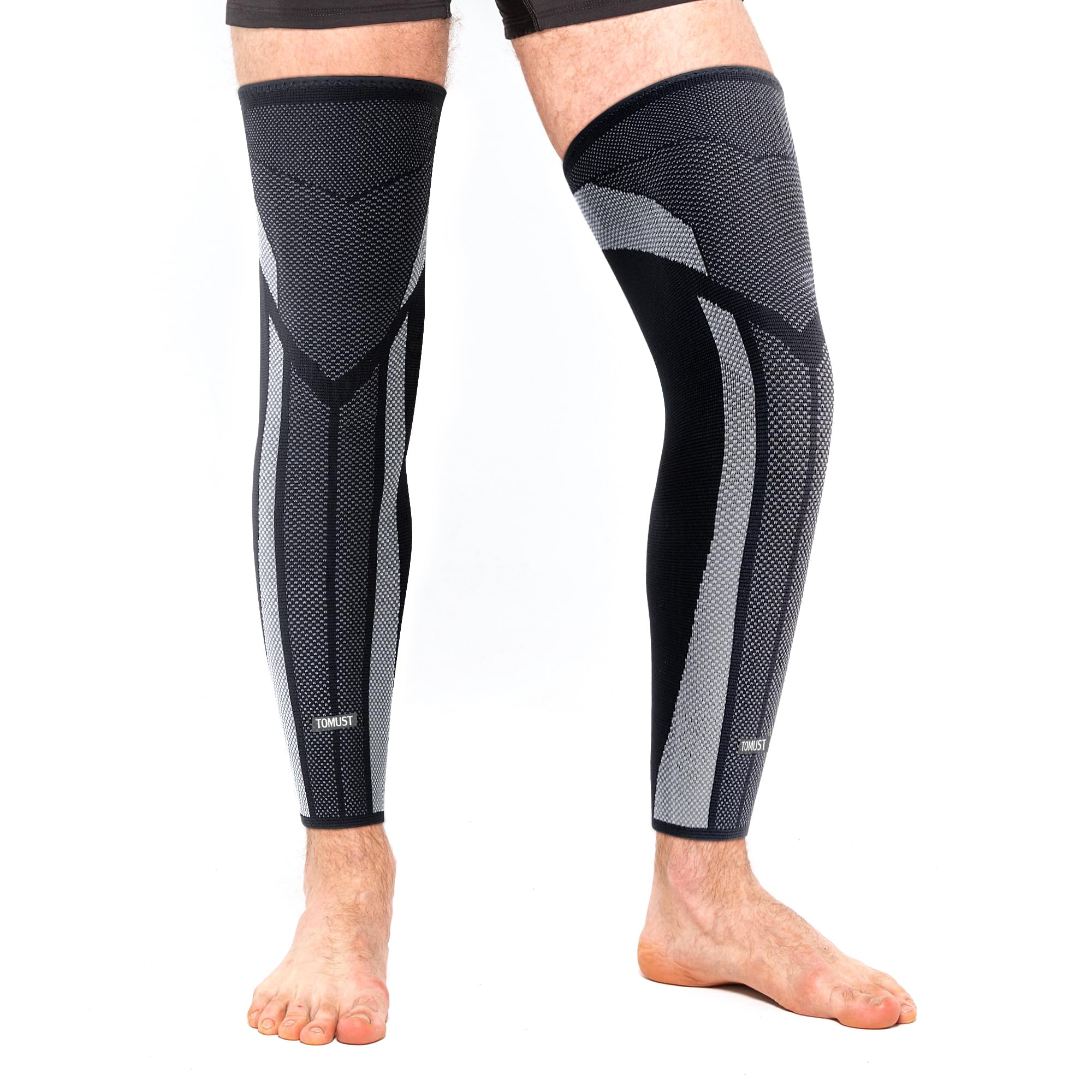 Amazon.com: TOMUST Full Leg Compression Sleeve (Pair), Thigh Support ...