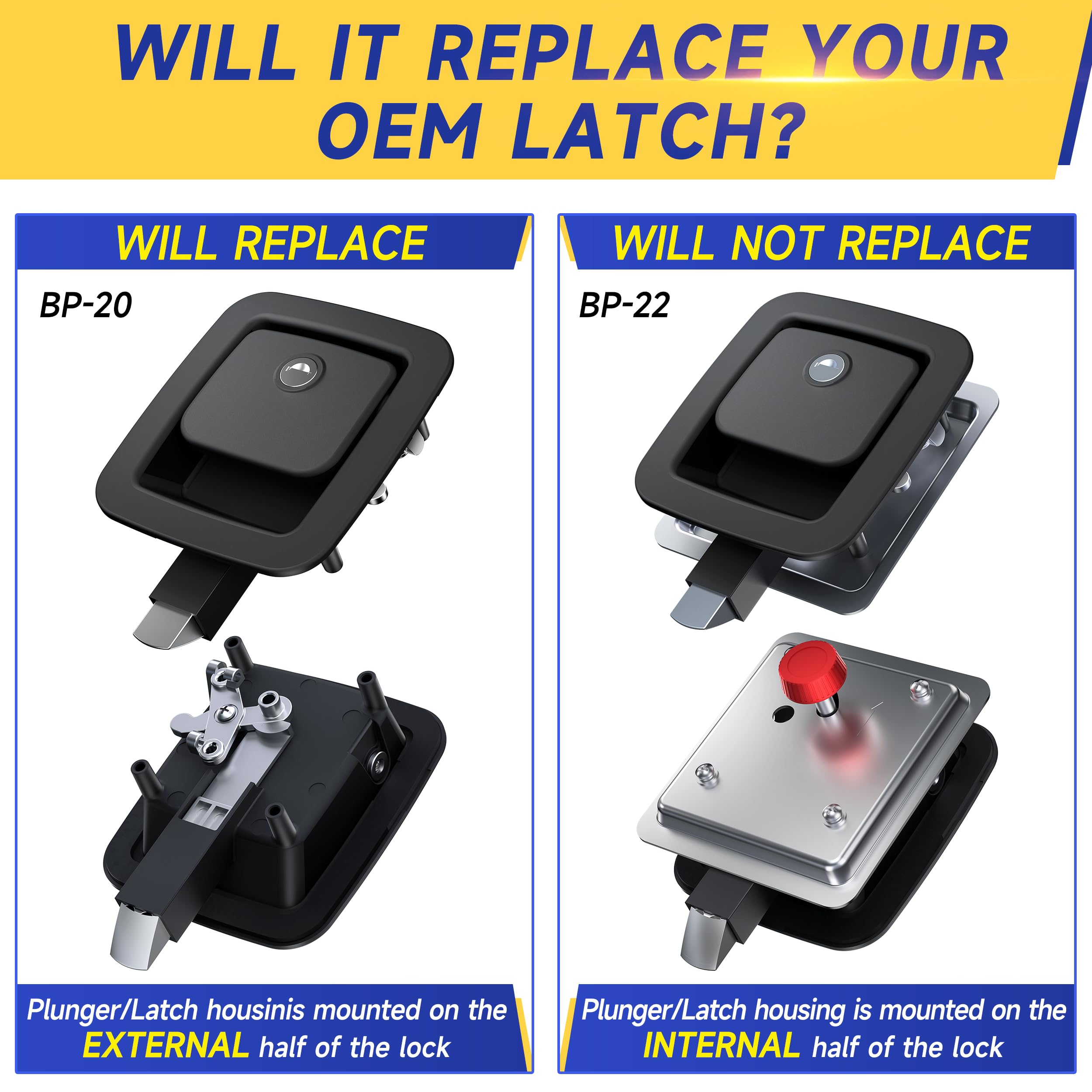 Snapklik.com : Heavy Duty RV Baggage Door Lock