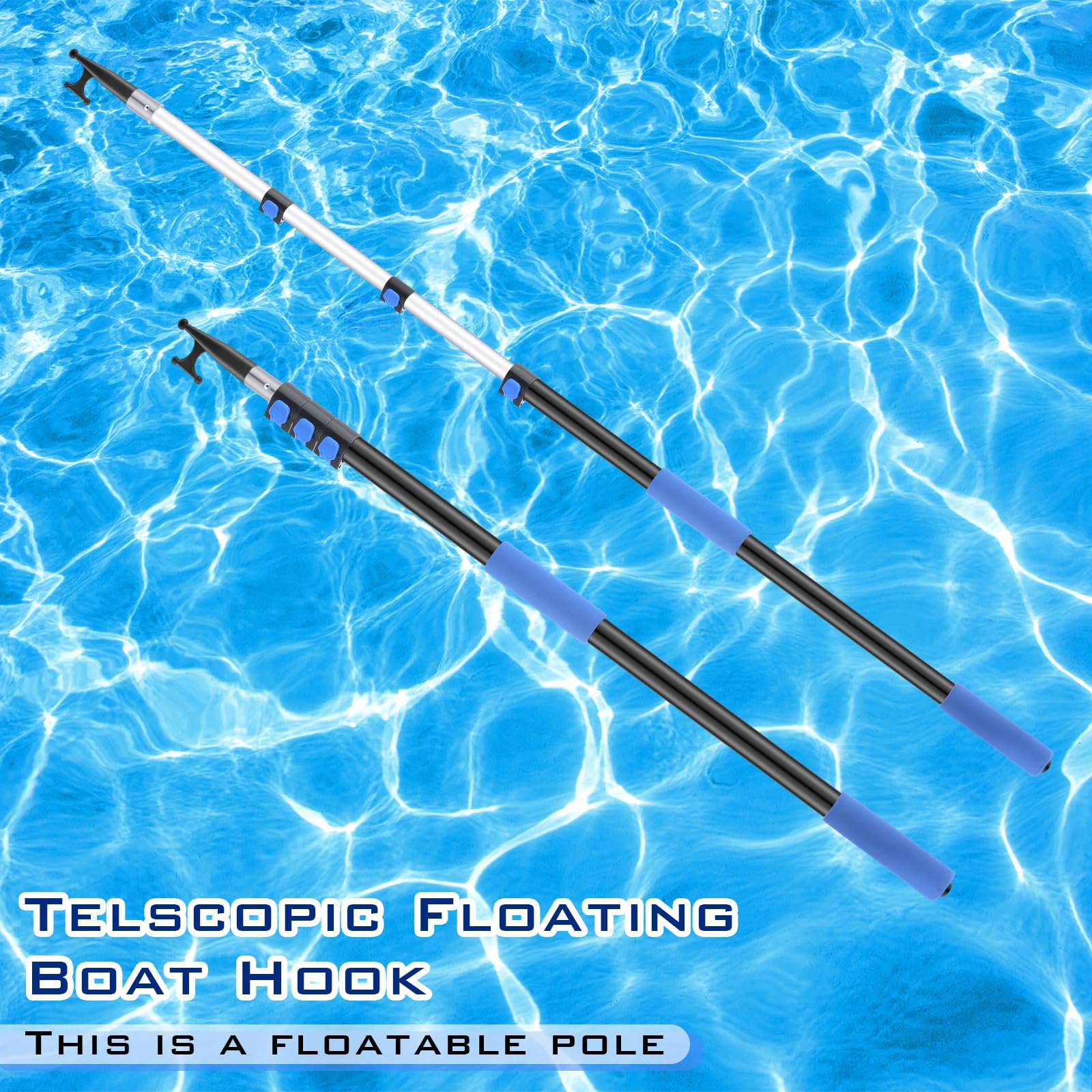 Snapklik.com : Leriton Telescoping Boat Pole Hook For Docking Floating ...
