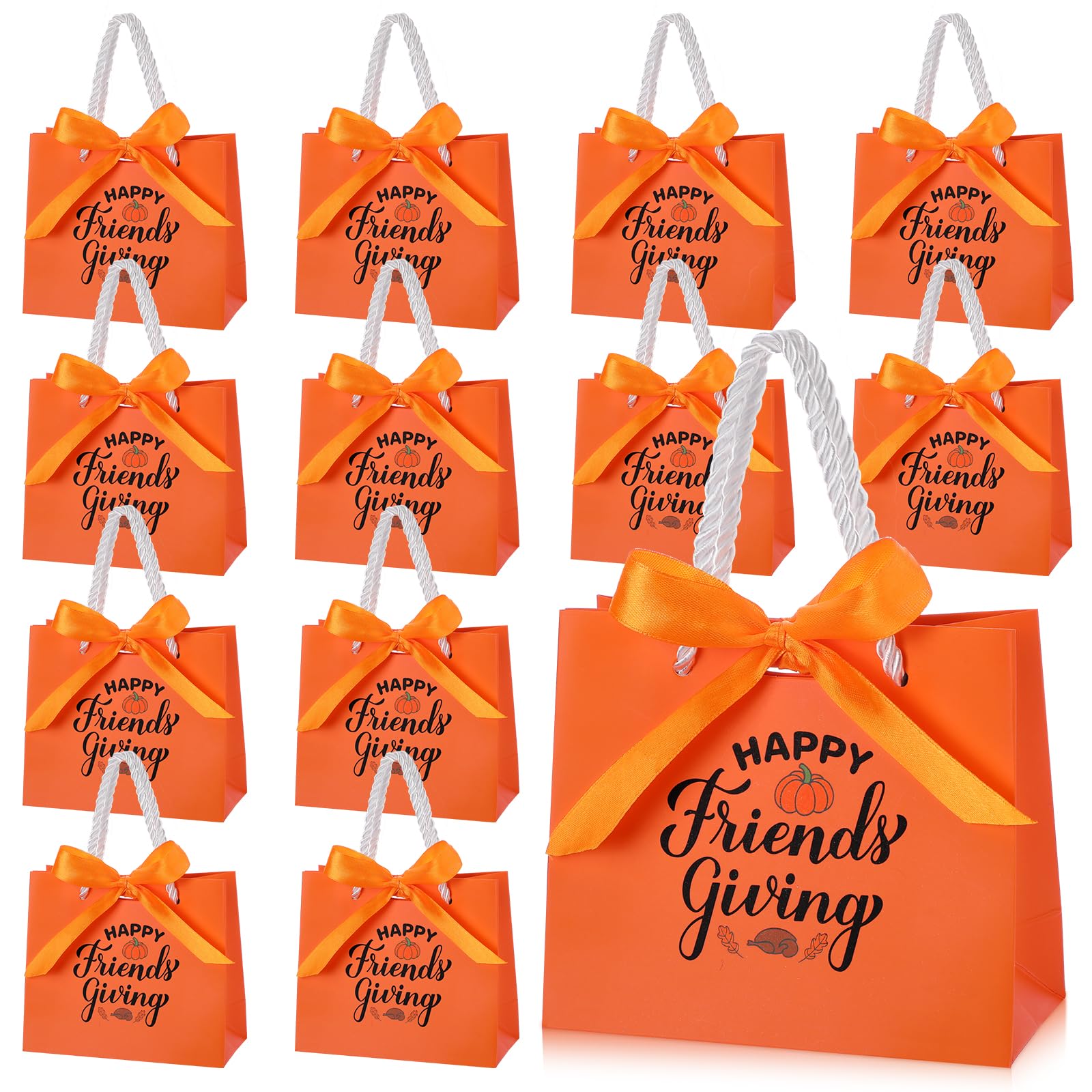 Amazon.com: Tenceur 25 Sets Thanksgiving Gift Bags Friendsgiving Party ...