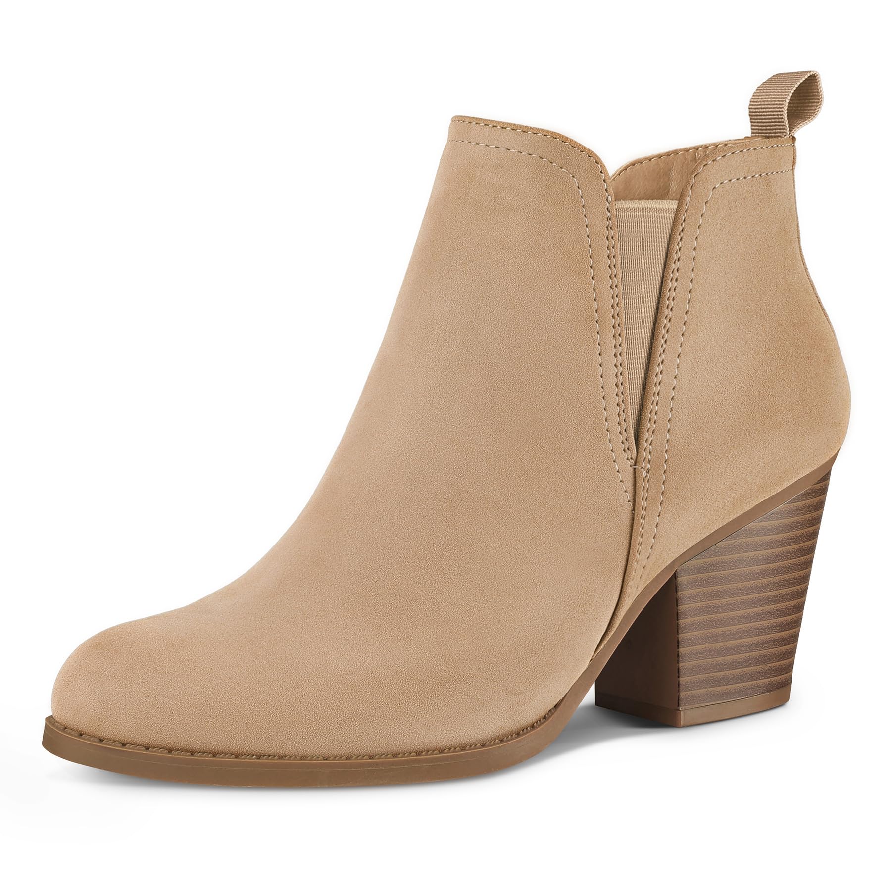 Snapklik.com : Mysoft Womens Ankle Boots V Cut Side Elastic Panel ...