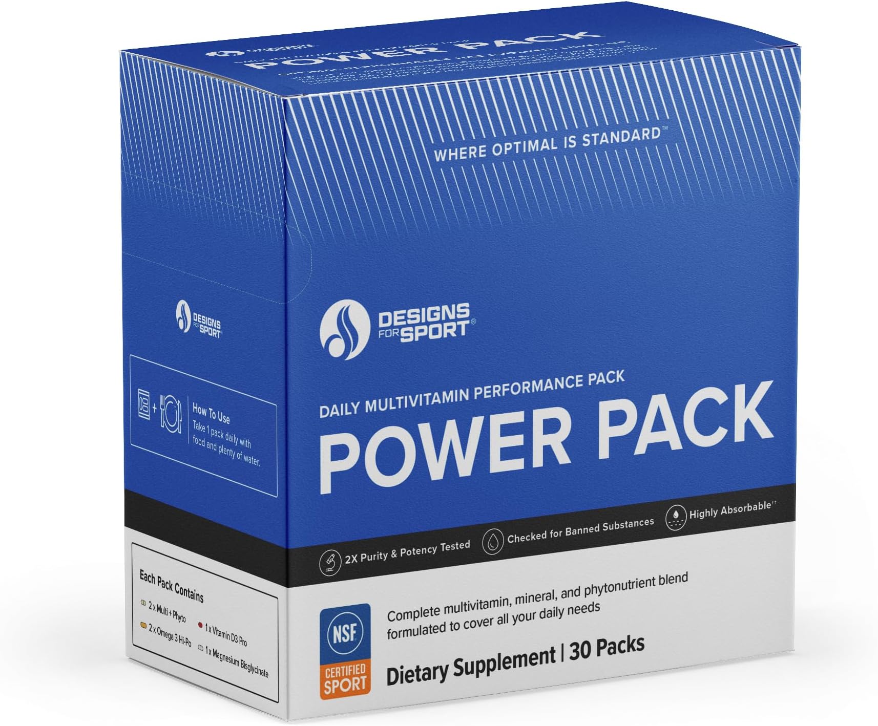 Amazon.com: Designs for Sport Vitamin Packs - NSF Certified for Sport ...