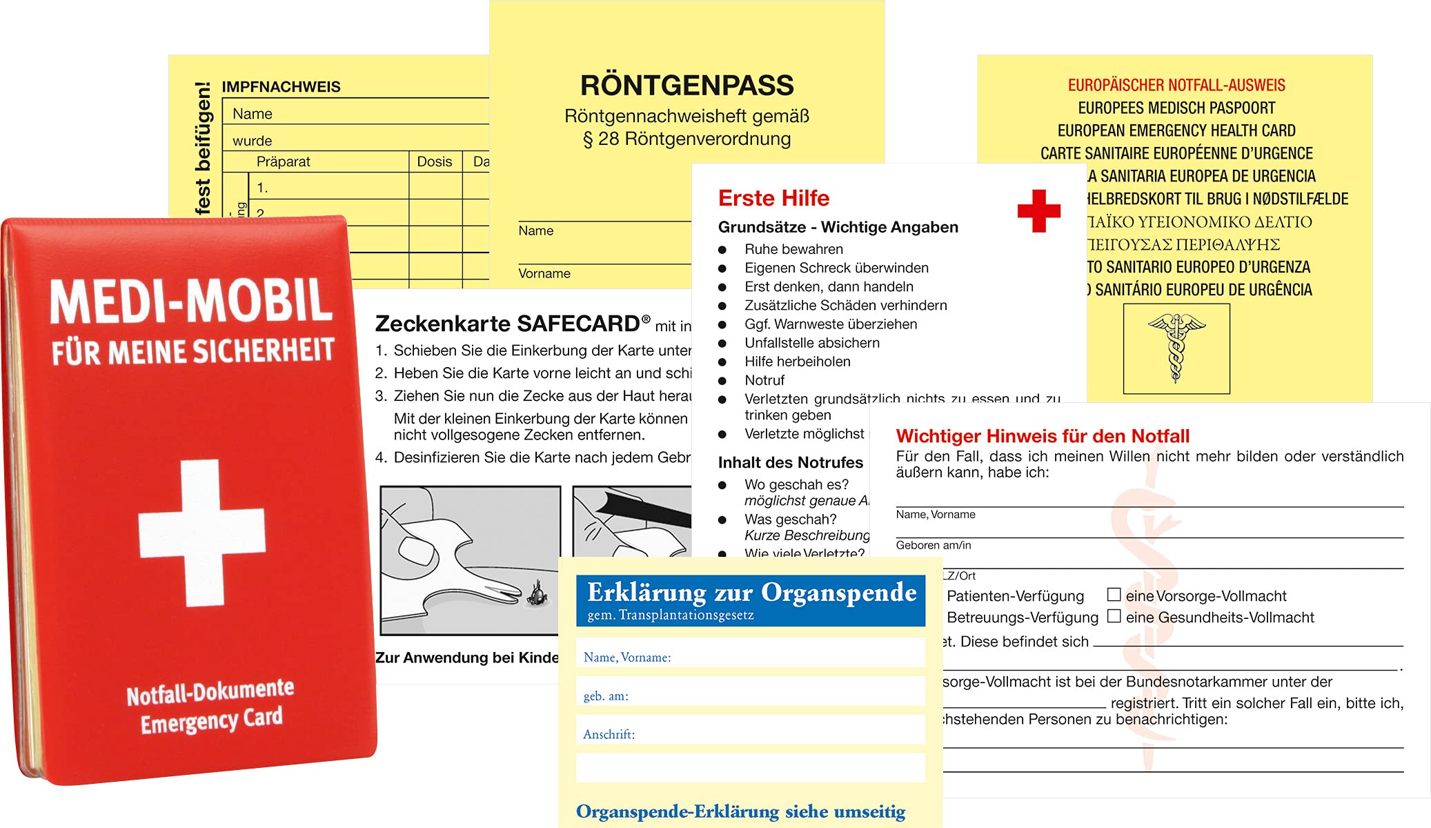 Stoff Mantel Durchbruch hinweiskarte für den notfall Goneryl ...
