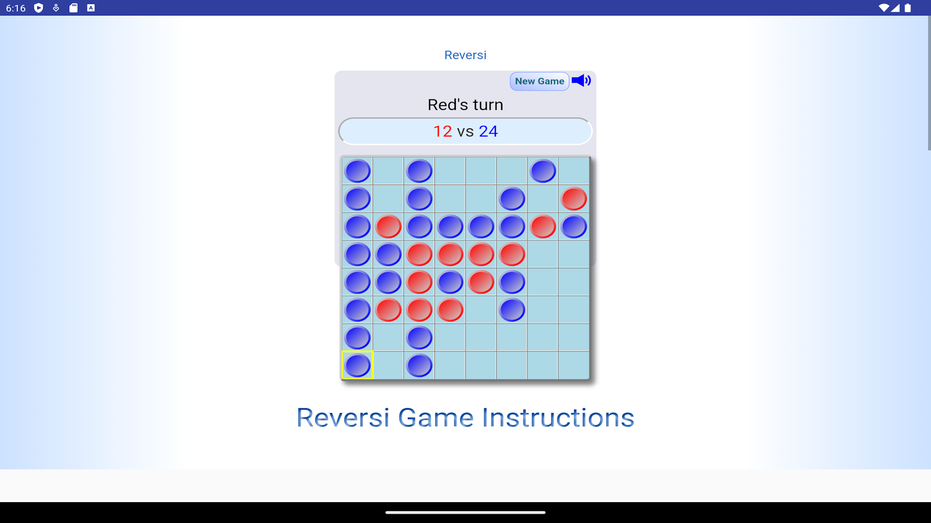Reversi Game - App on Amazon Appstore