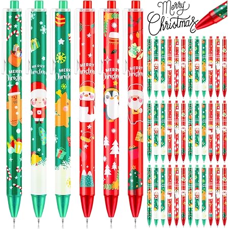 Amazon.com : WDAHDHP Christmas Ballpoint Pen for Kids, 54Pcs Cute ...