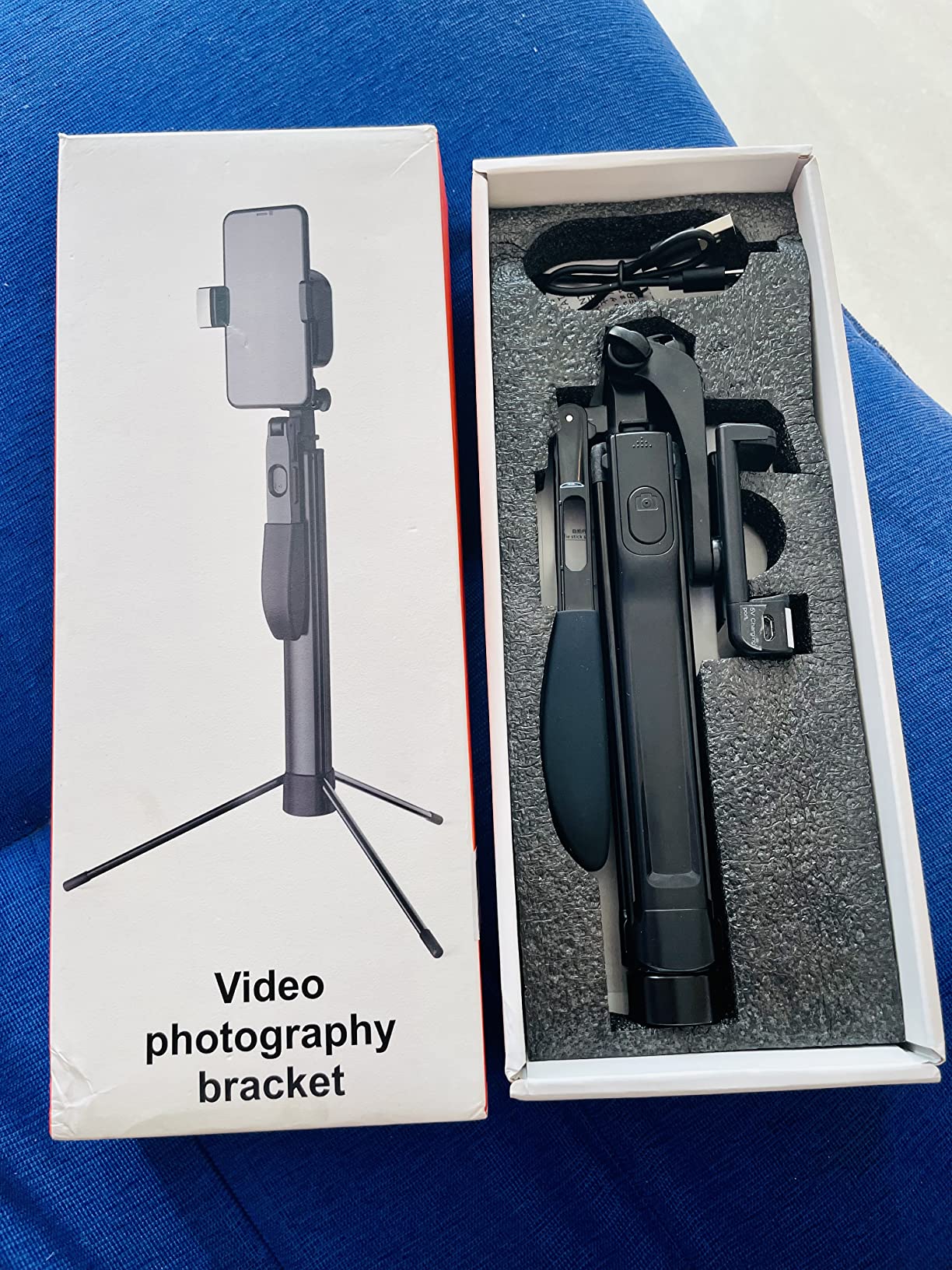 SMILEDRIVE® Selfie Stick Gimbal Tripod with Handle Stabilizer builtin ...