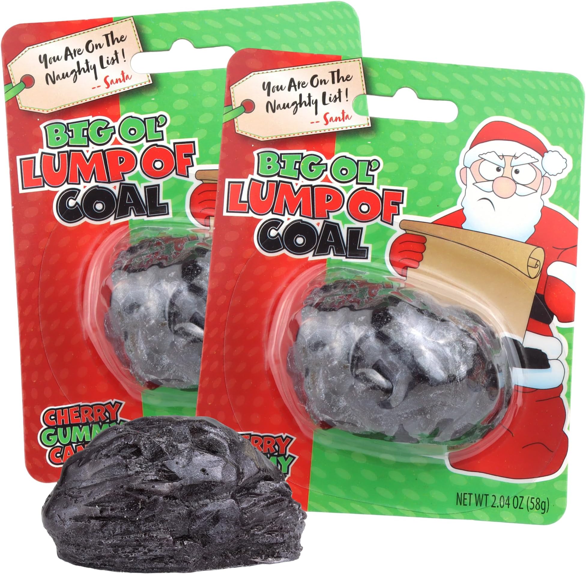 Amazon.com: Christmas Lump of Coal Candy, Cherry Flavored Gummy, Funny ...