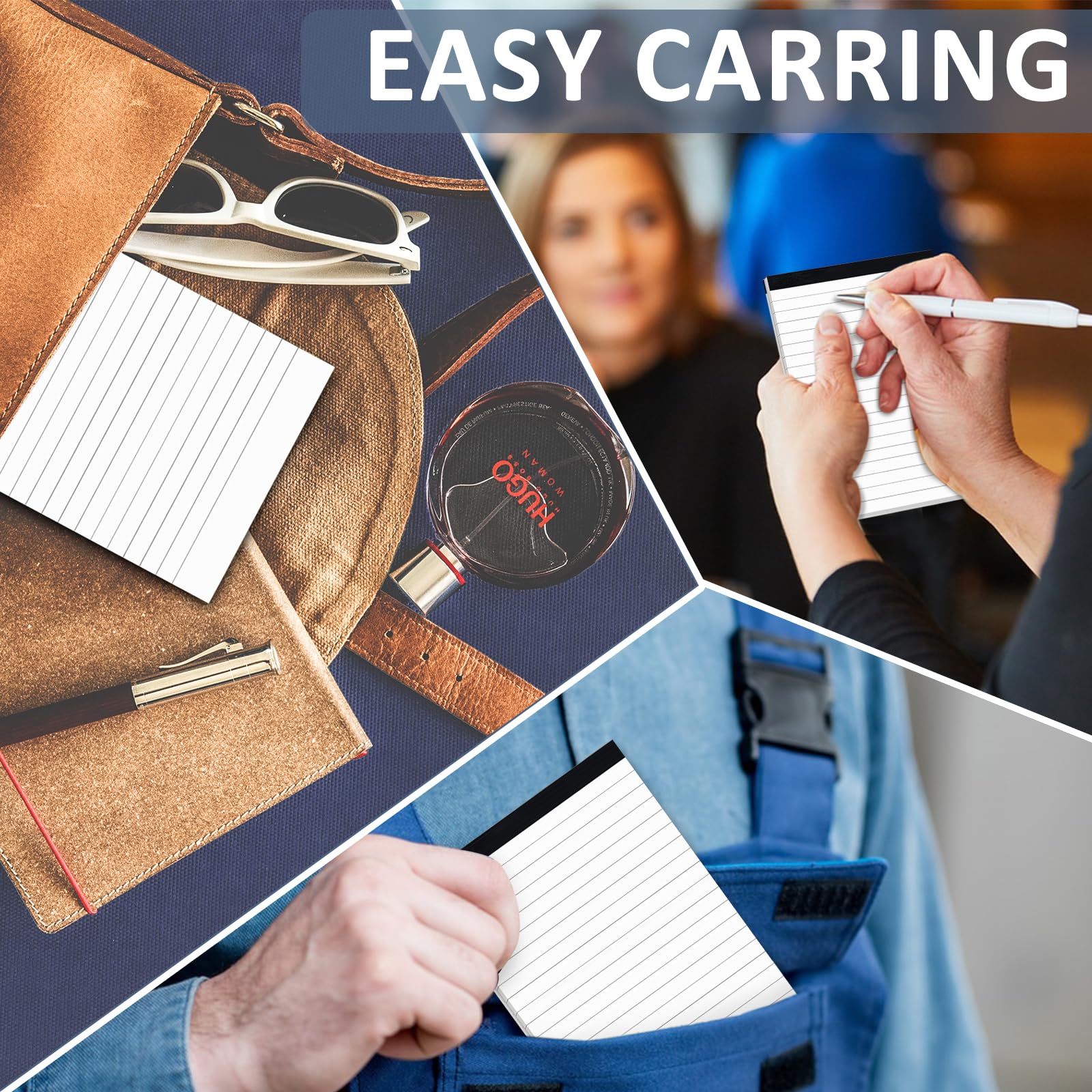 Snapklik.com : 12 Pack Note Pads 4 X 6 Inch Small Notepads For Business ...