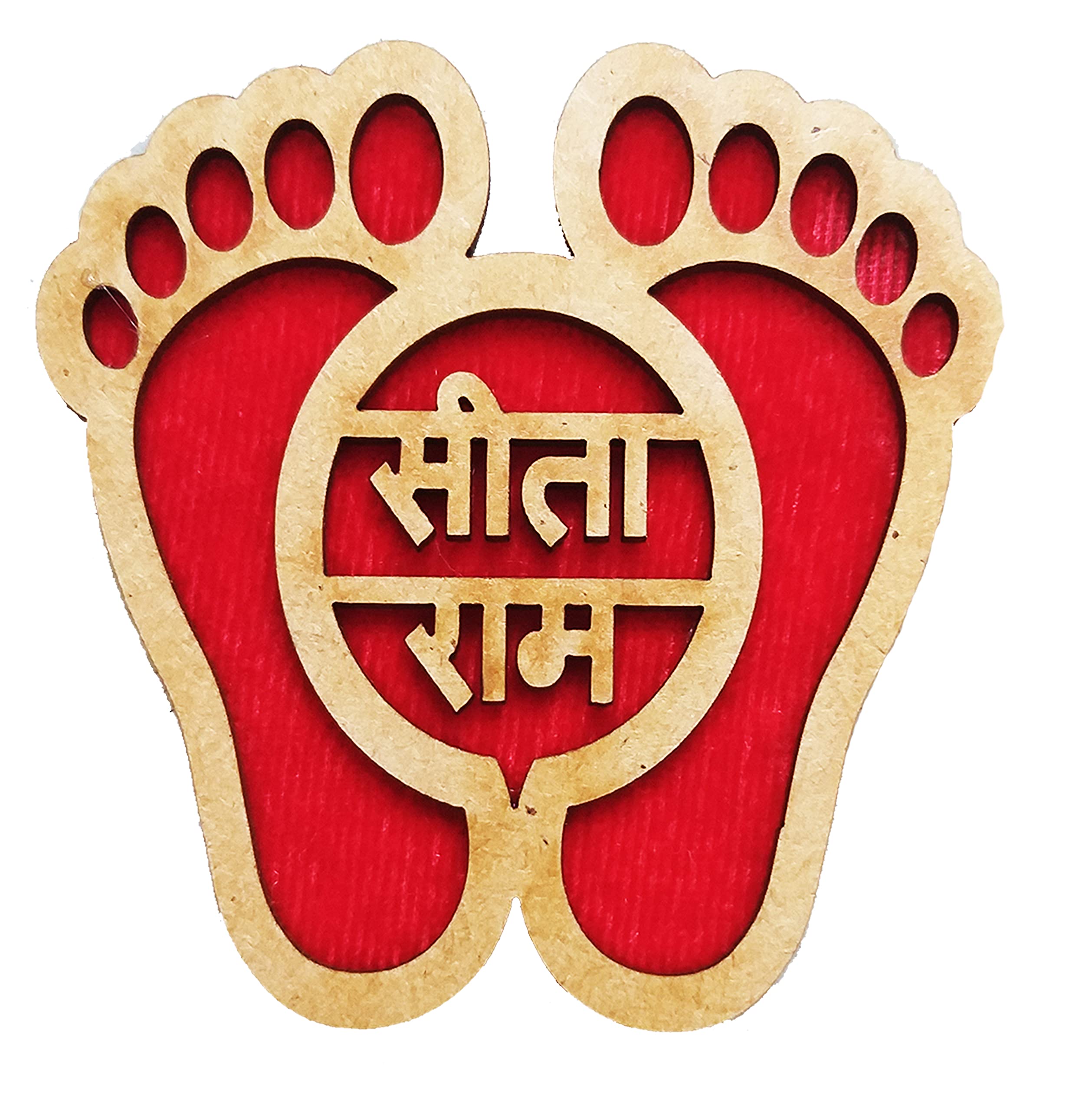 Buy indian art & crafts Sita Ram charan paduka Sticker Set of 2 Piece ...
