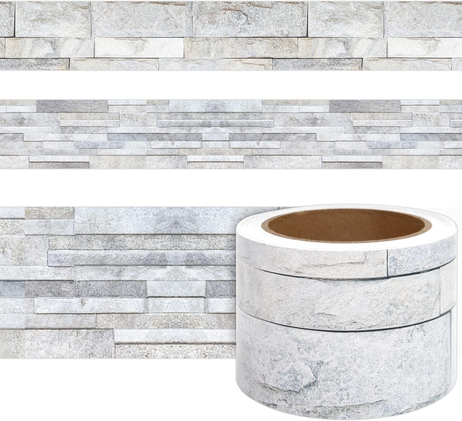 Amazon.com: Stacked Stone Brick Farmhouse Rustic Bulletin Board Borders ...