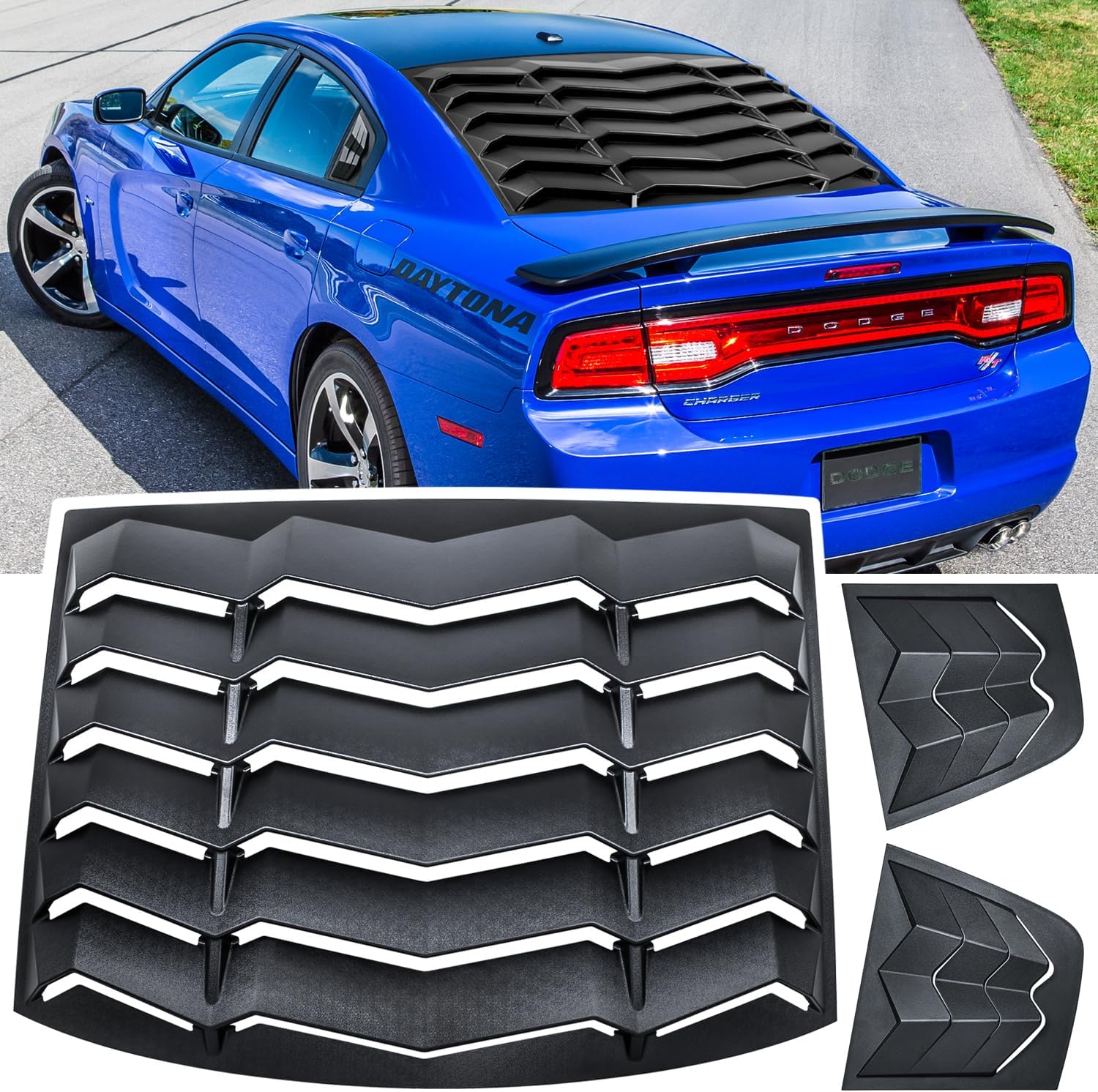 Amazon.com: Rear & Side Window Louvers Windshield Sunshade Cover Fits ...