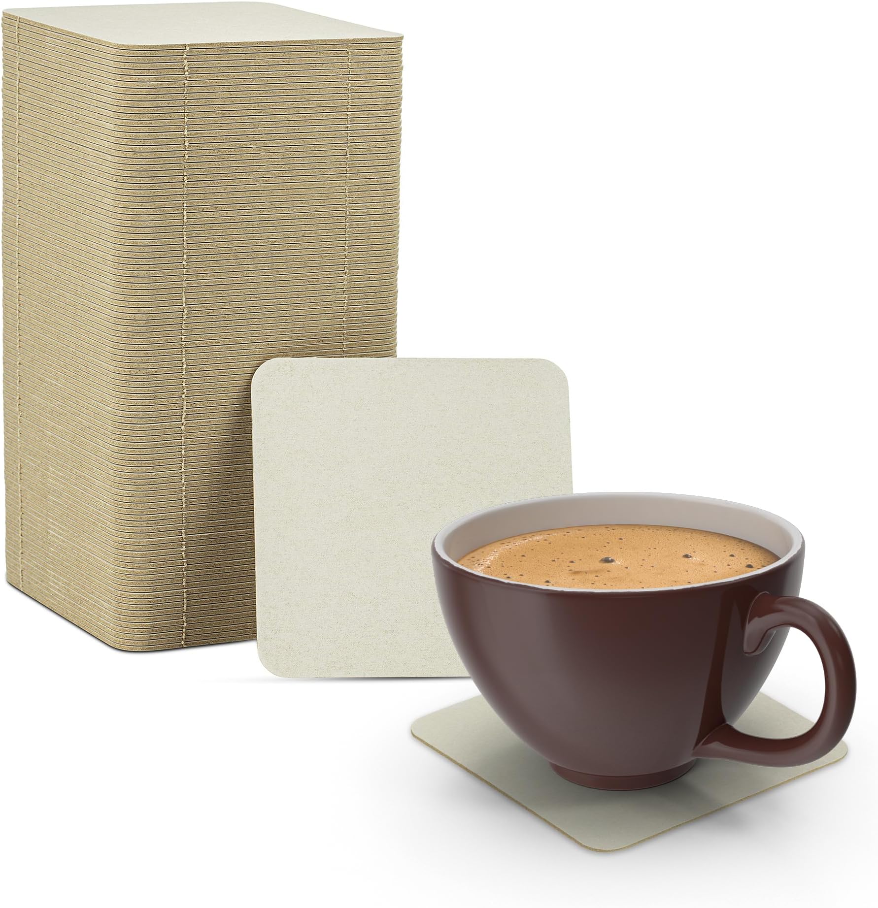 Amazon.com: eSplanade Disposable Coaster - Made of Paper (Set of 100 ...