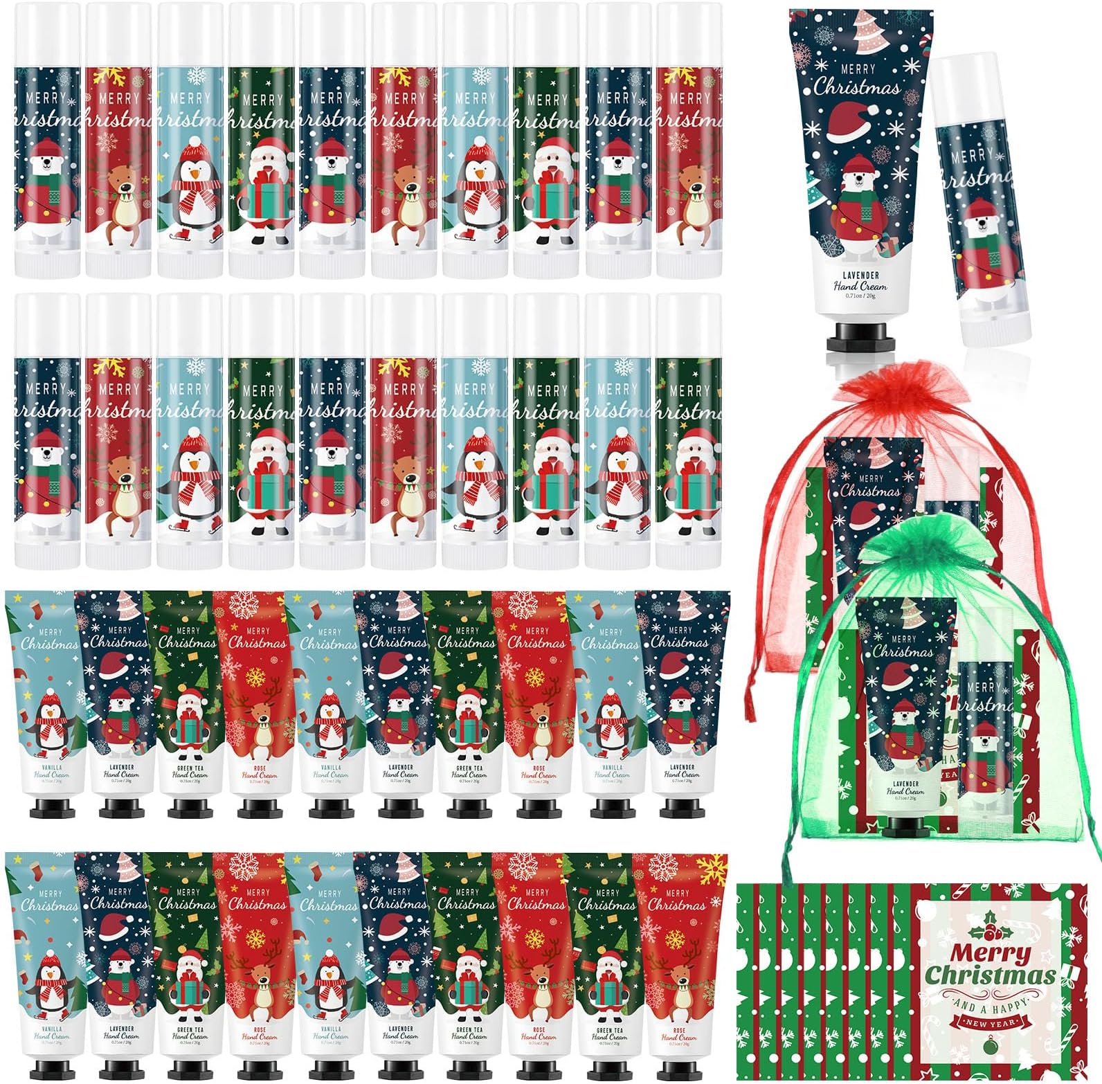 Amazon.com : Heigble 36 Set Christmas Hand Cream Gift Set, Including ...