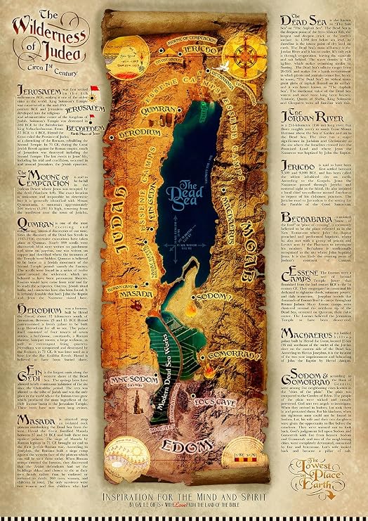 Amazon.com: Wilderness of Judea & The Dead Sea Biblical / Historical ...