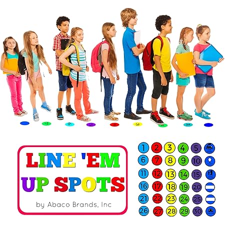 Amazon.com : WhatSign Number Spot Markers Stickers,4" Number Spot ...