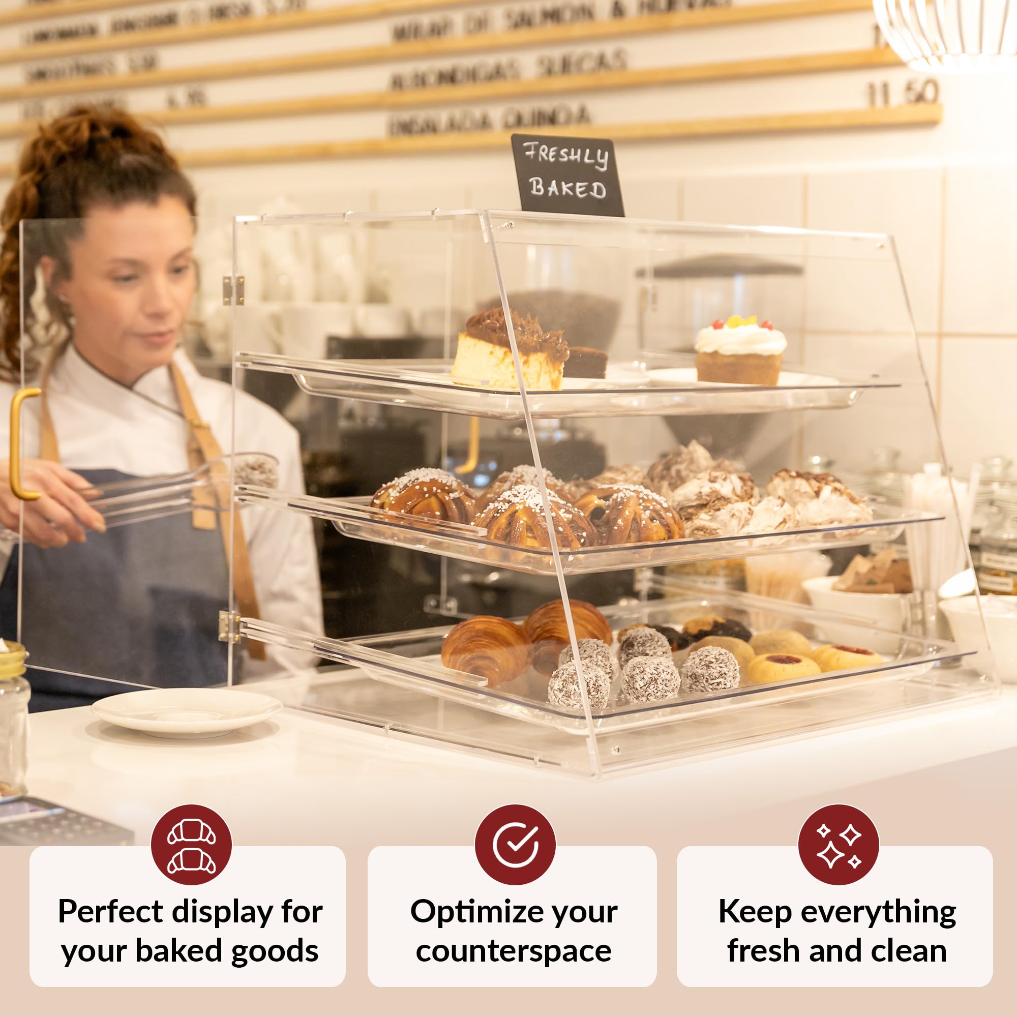 Snapklik.com : Bakery Display Case Pastry Display Case For Baking ...