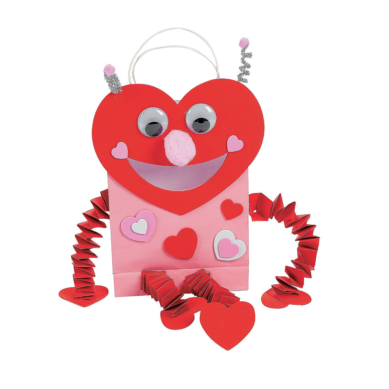 Valentine Bunny Paper Bag Craft Cat Paper Bag Puppet Kid Craft