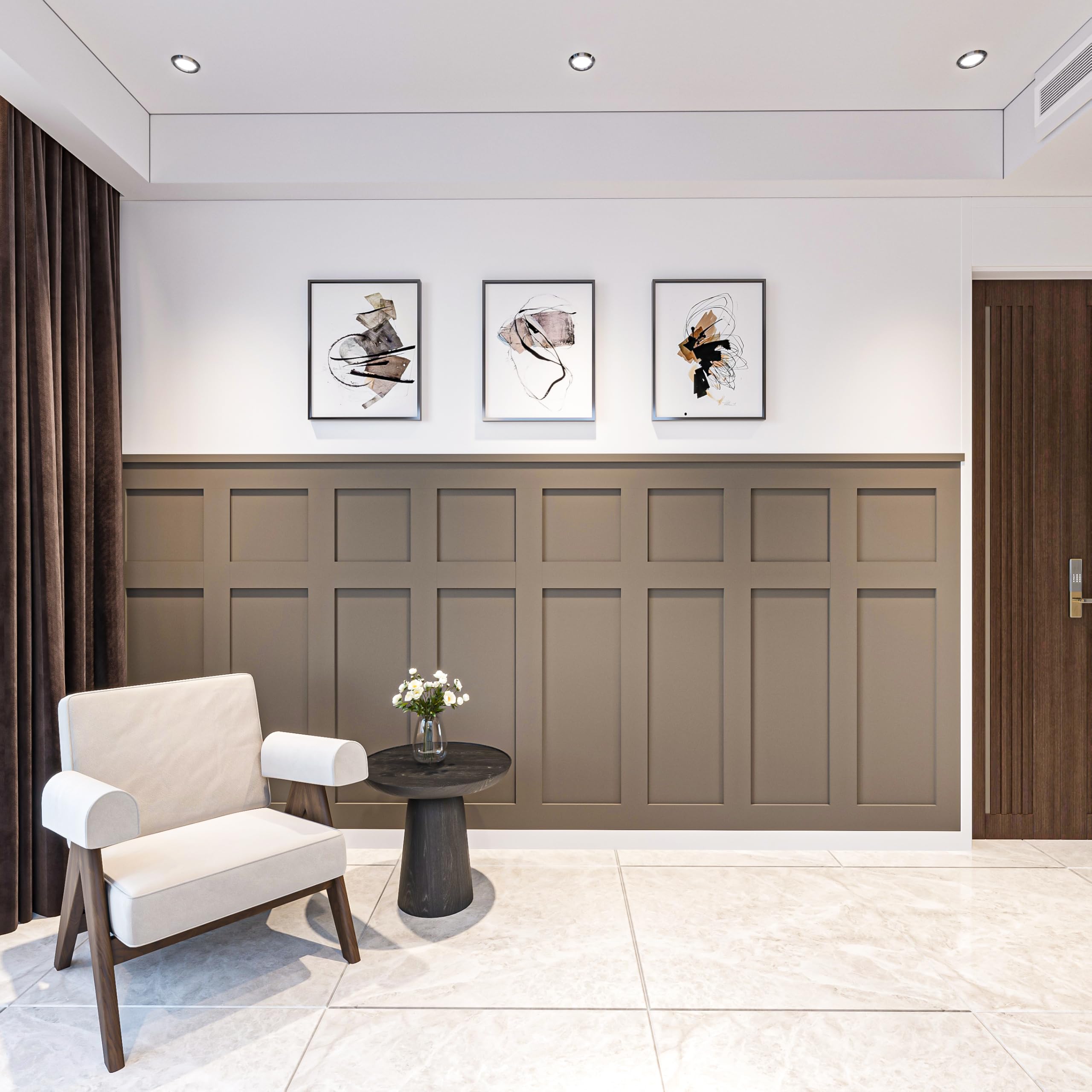 Wood Wall Panels Peel And Stick Board And Batten Wall Panels - 19pc ...