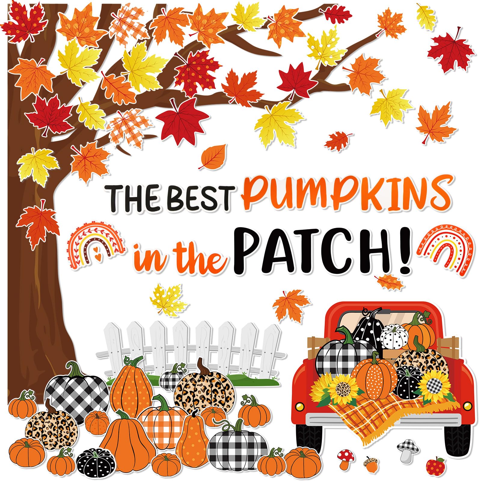 Snapklik.com : Pasimy 86 Pcs Fall Bulletin Board Decorations ...