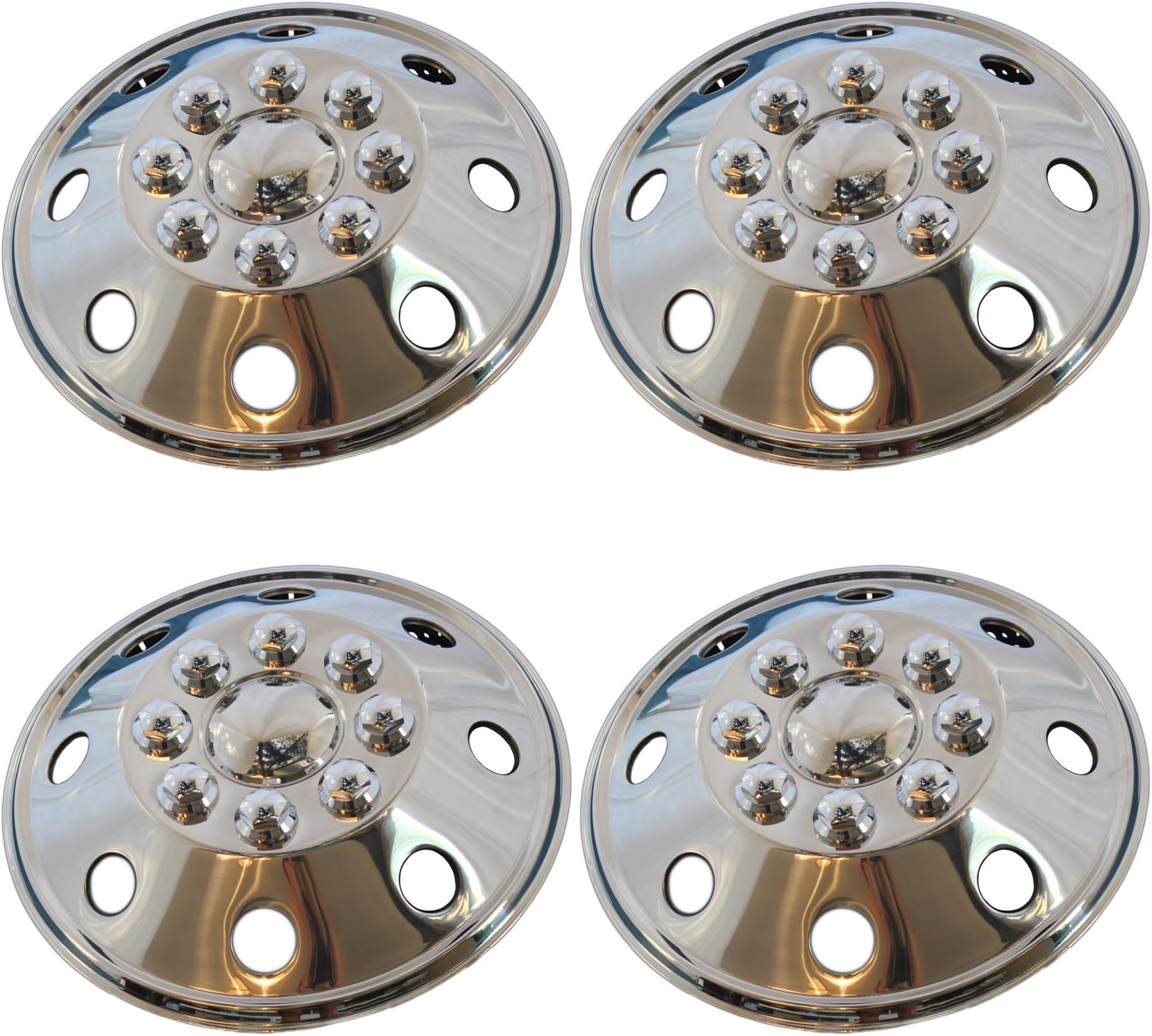 Amazon.com: 16" 8 Lug snap on Front hubcap for dually Truck or ...