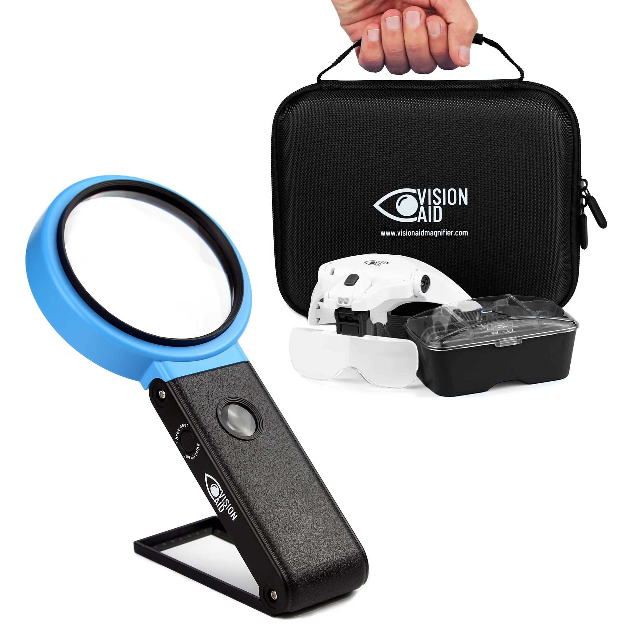 Amazon.com: Hands Free Magnifier 2-in-1 : Arts, Crafts & Sewing