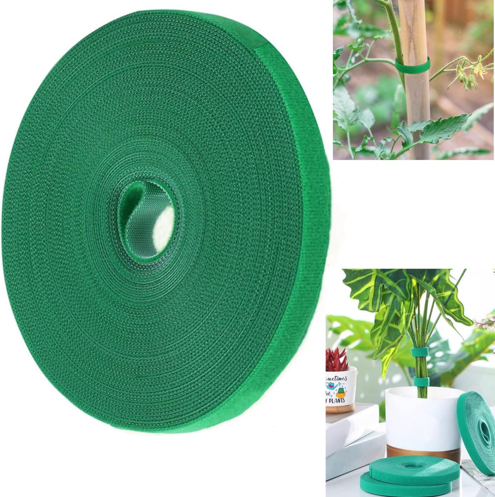Amazon.com : BGCLOUD Plant Ties,1/2" 66ft Reusable Plant Tape ...