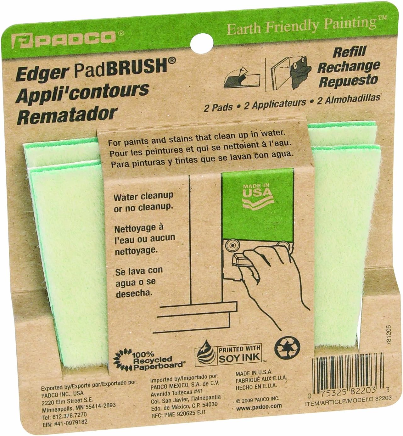 Amazon.com: Padco 82203 Earth Friendly Painting 2 Pads Refill Edger Pad ...