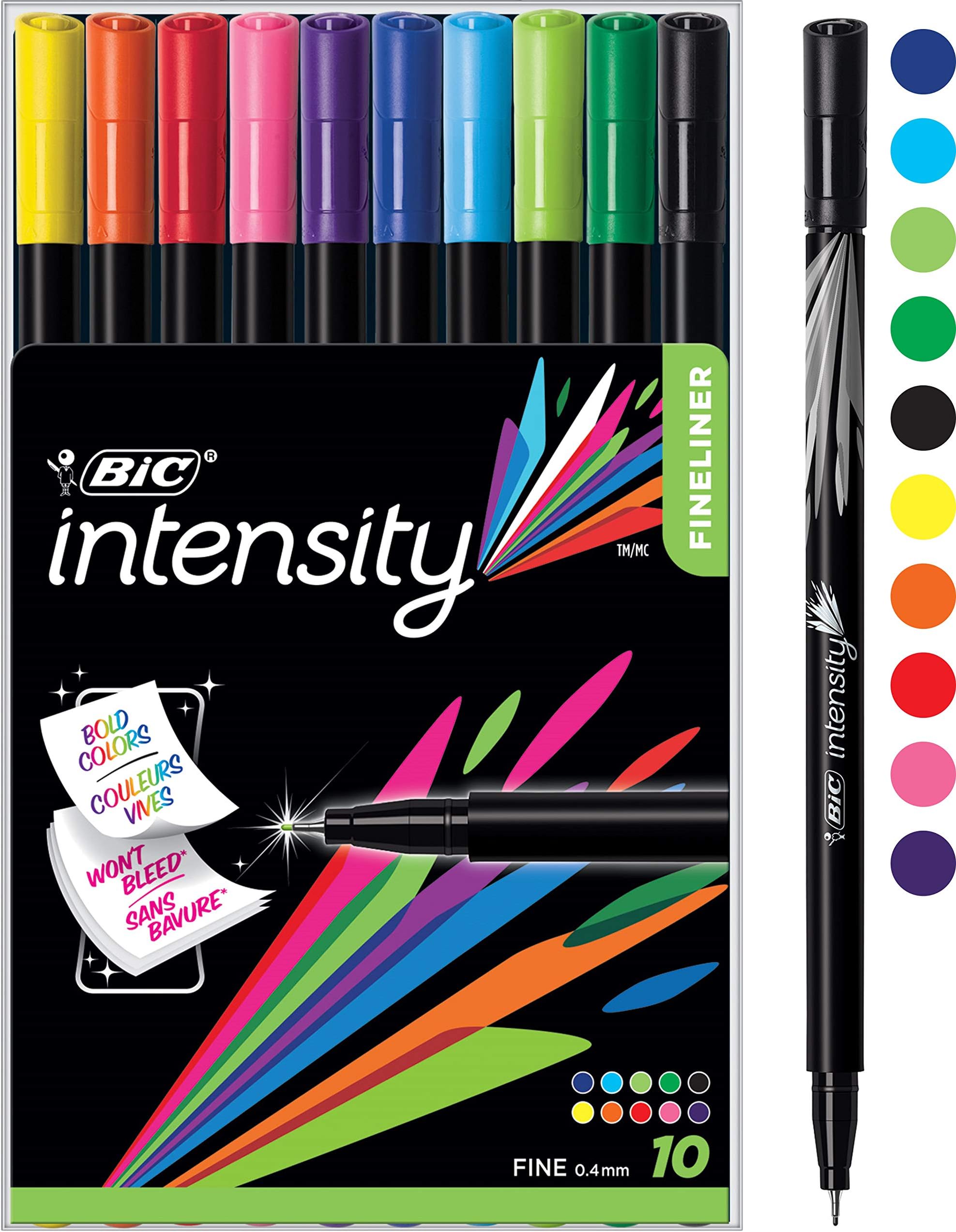 Amazon.com : BIC Intensity Fineliner Marker Pen, Fine Point (0.8 mm ...