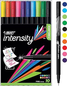 Amazon.com : BIC Intensity Fineliner Marker Pen, Fine Point (0.8 mm ...