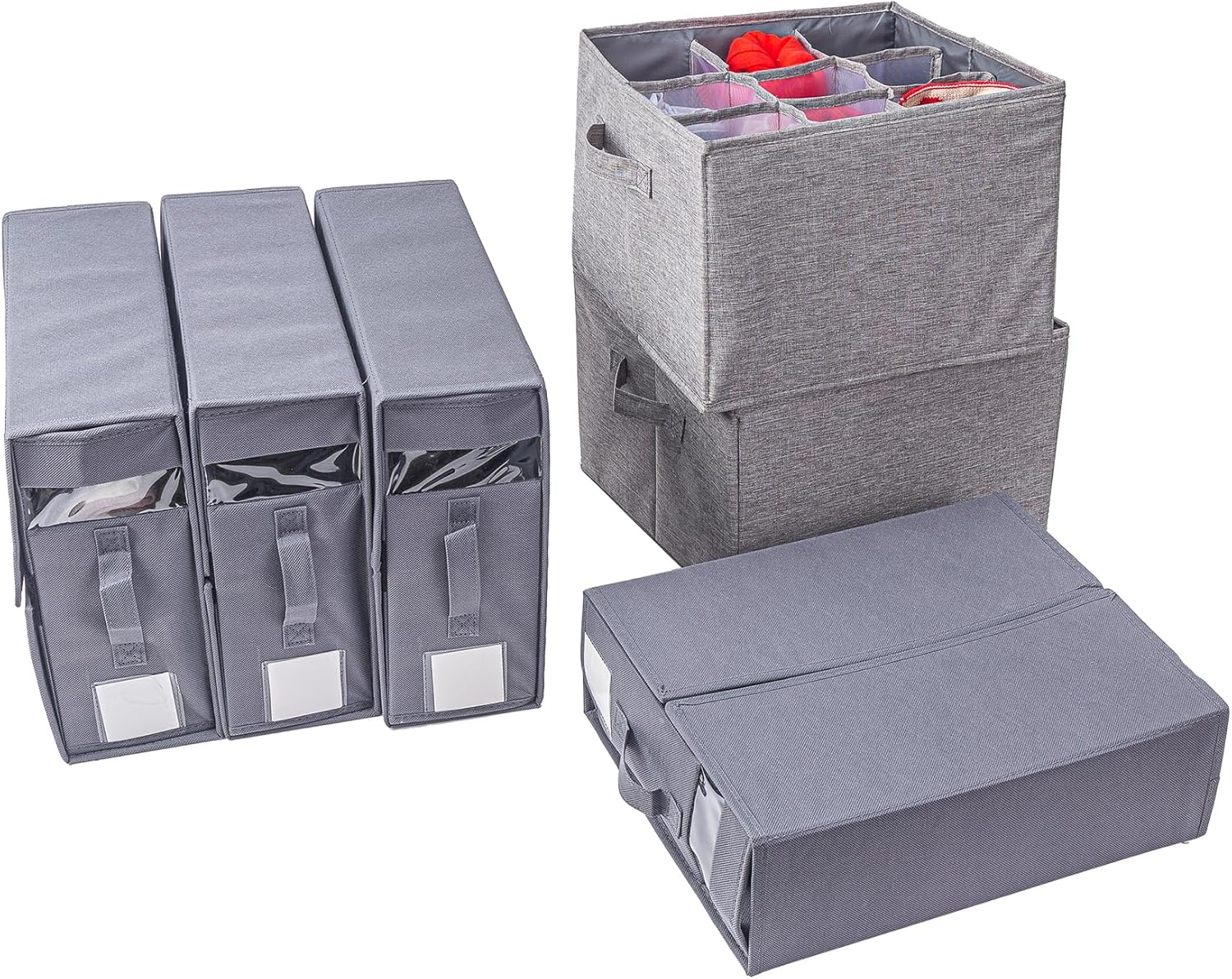 Amazon.com: 4 Pack Sheet Organizers and Storage with 2 Towel Organizers ...