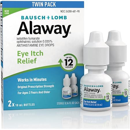 Amazon.com: Zaditor Antihistamine Eye Drops Twin Pack 0.34 Fl oz ...