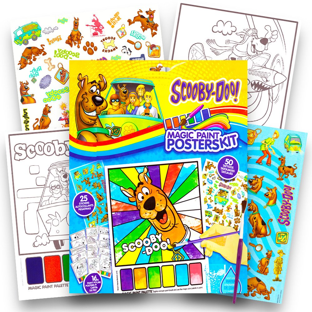 Buy Scooby-Doo Stickers Activity Set ~ 16 Large Scooby-Doo Paint with ...