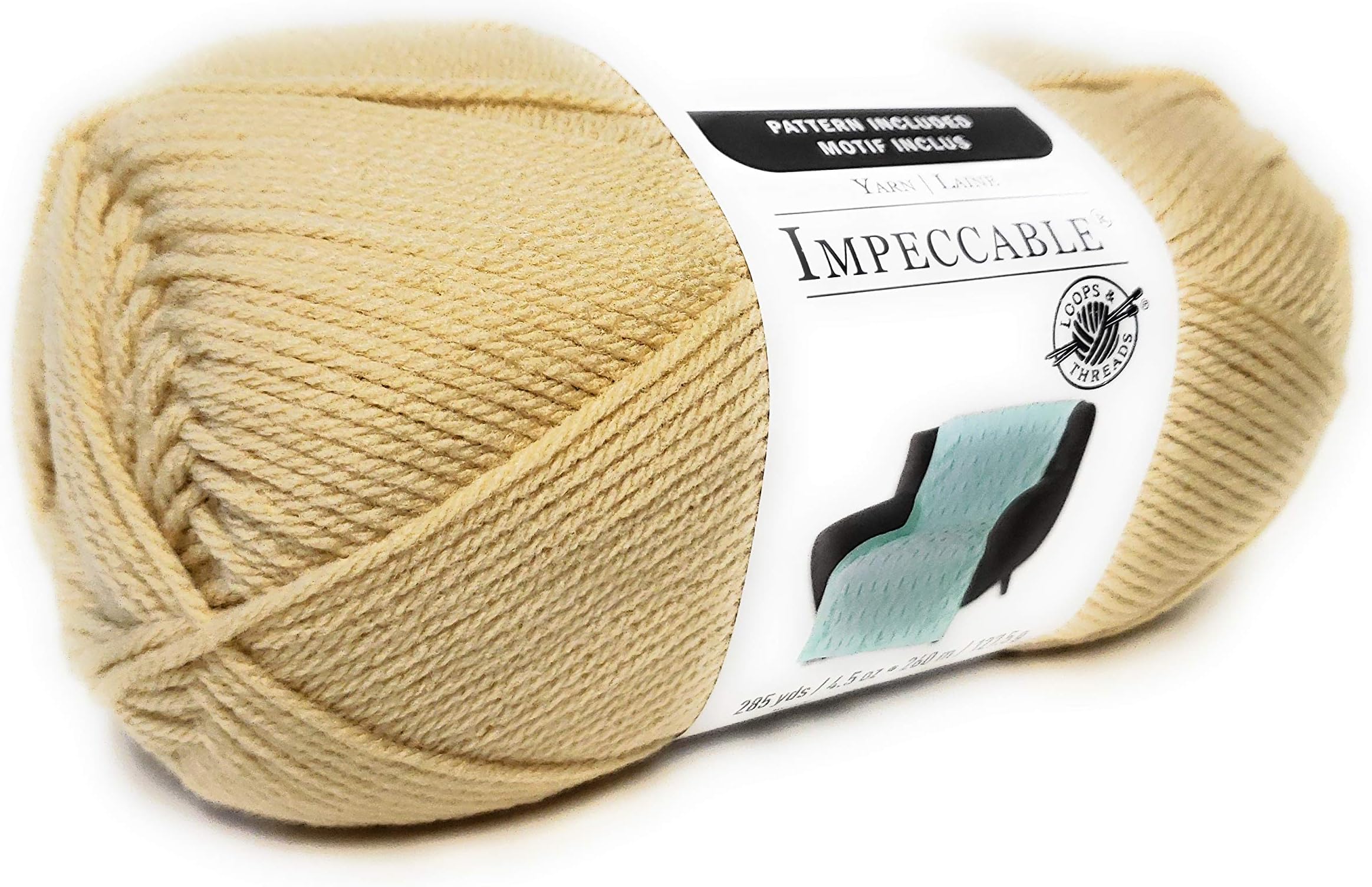 Amazon.com: Loops & Threads Impeccable Yarn 4.5 oz. One Ball - Heather