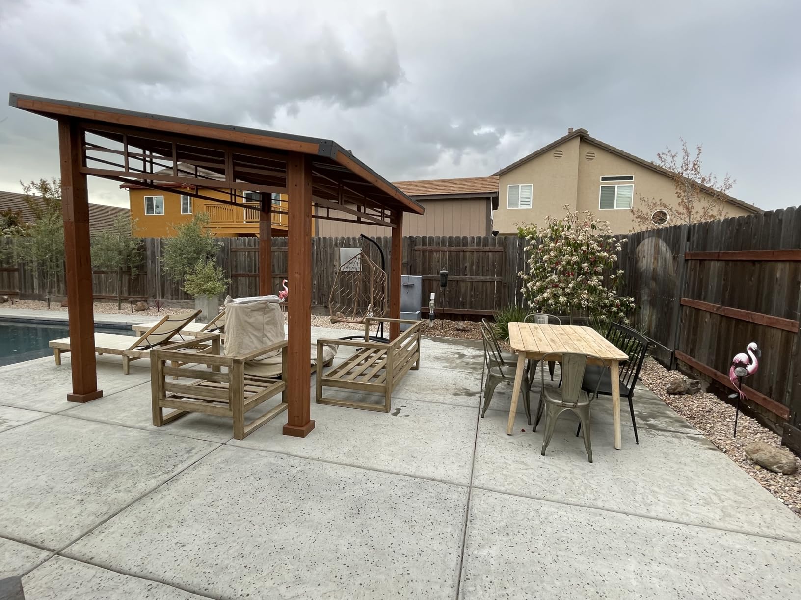 $56/mo - Finance LUE BONA 12x14 Hardtop Gazebo, Outdoor Pergola Metal ...