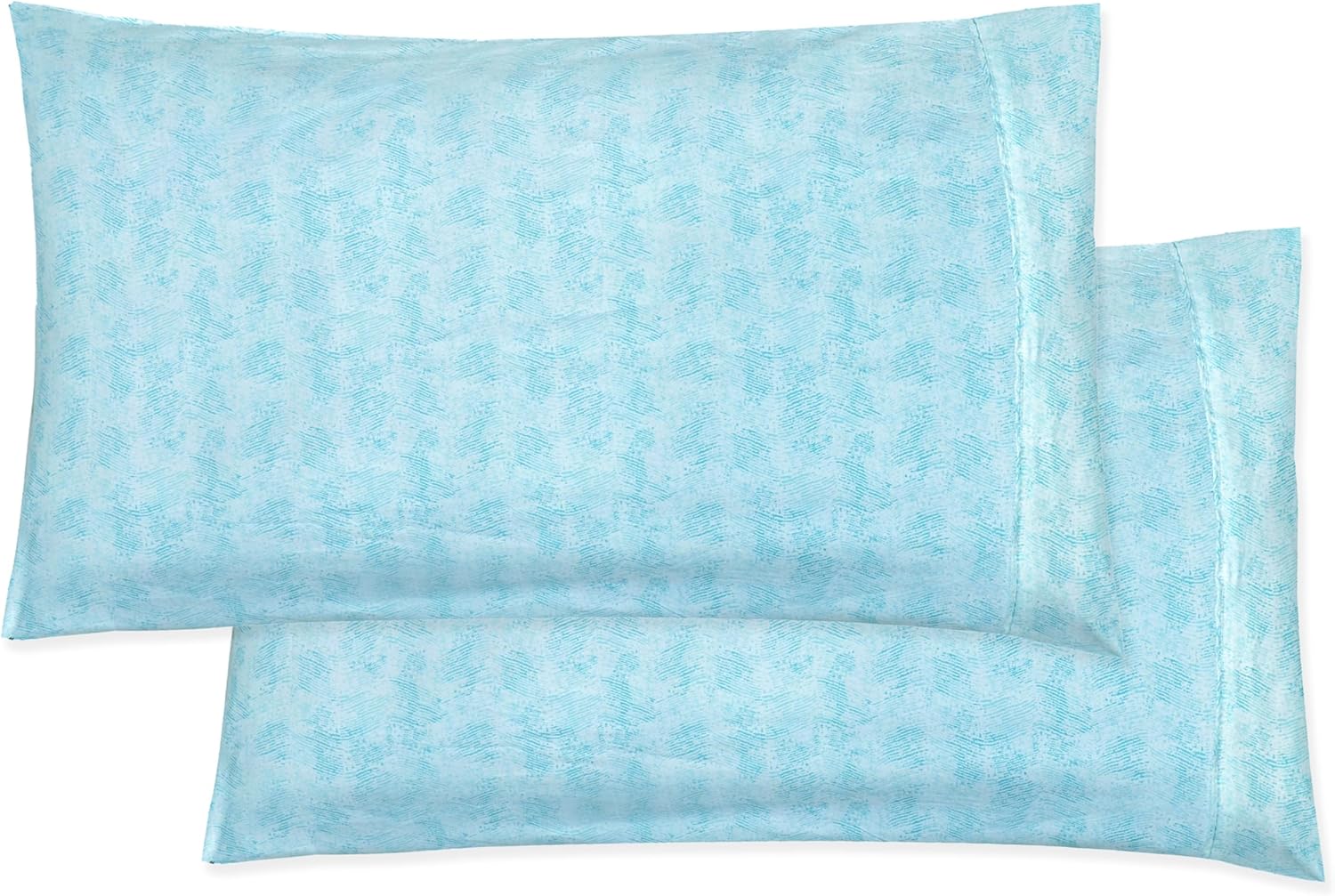 Amazon.com: Elegant Comfort Ultra Soft Set of 2 Sea Waves Print ...