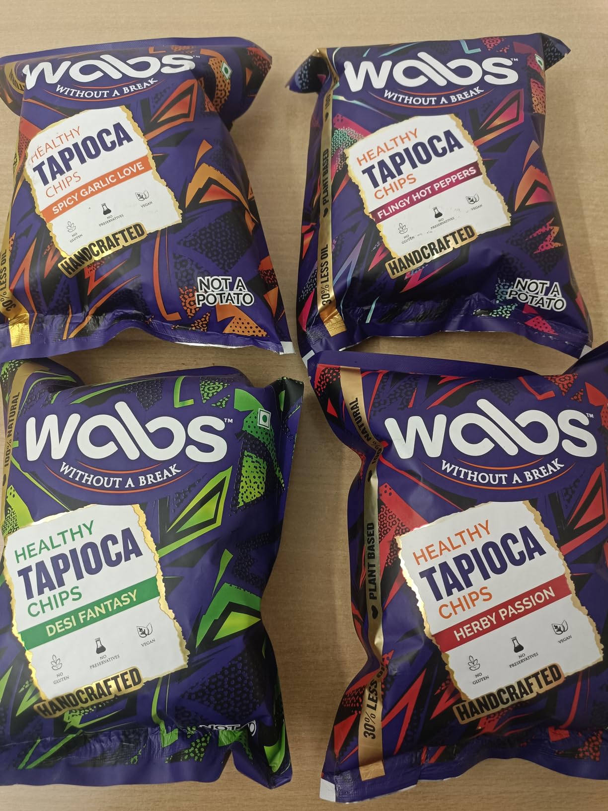 WABS Party Pack Tapioca Root Chips Pack of 8 : Amazon.in: Grocery ...