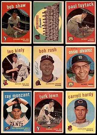 Amazon.com: 1959 Topps Baseball 50 Card Starter Set/Lot (Baseball Set ...