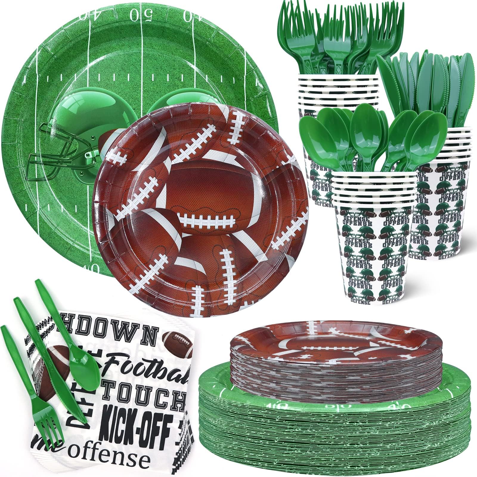 Amazon.com: Football Party Decorations Football Party Supplies-96Pcs ...