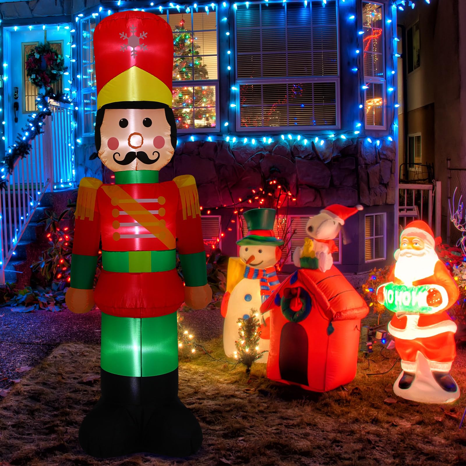 Snapklik.com : 8 Ft Christmas Inflatable Nutcracker Large Nutcracker ...